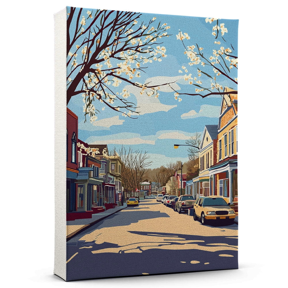 Berkeley Heightss Travel Canvass, New Jersey Canvass Wall Art, Berkeley ...