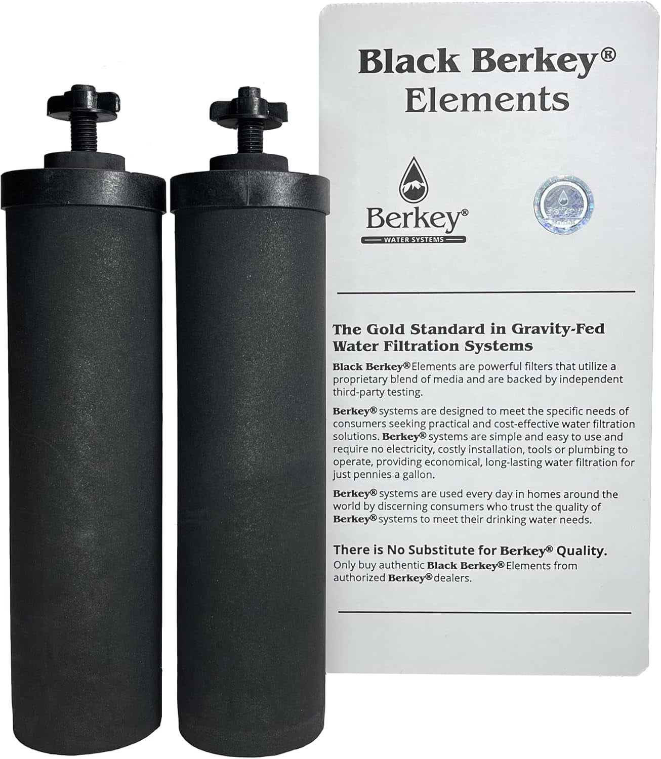 Berkey Black BB9-2 Water Filter Elements, Set of 2, Reliable Filtration ...