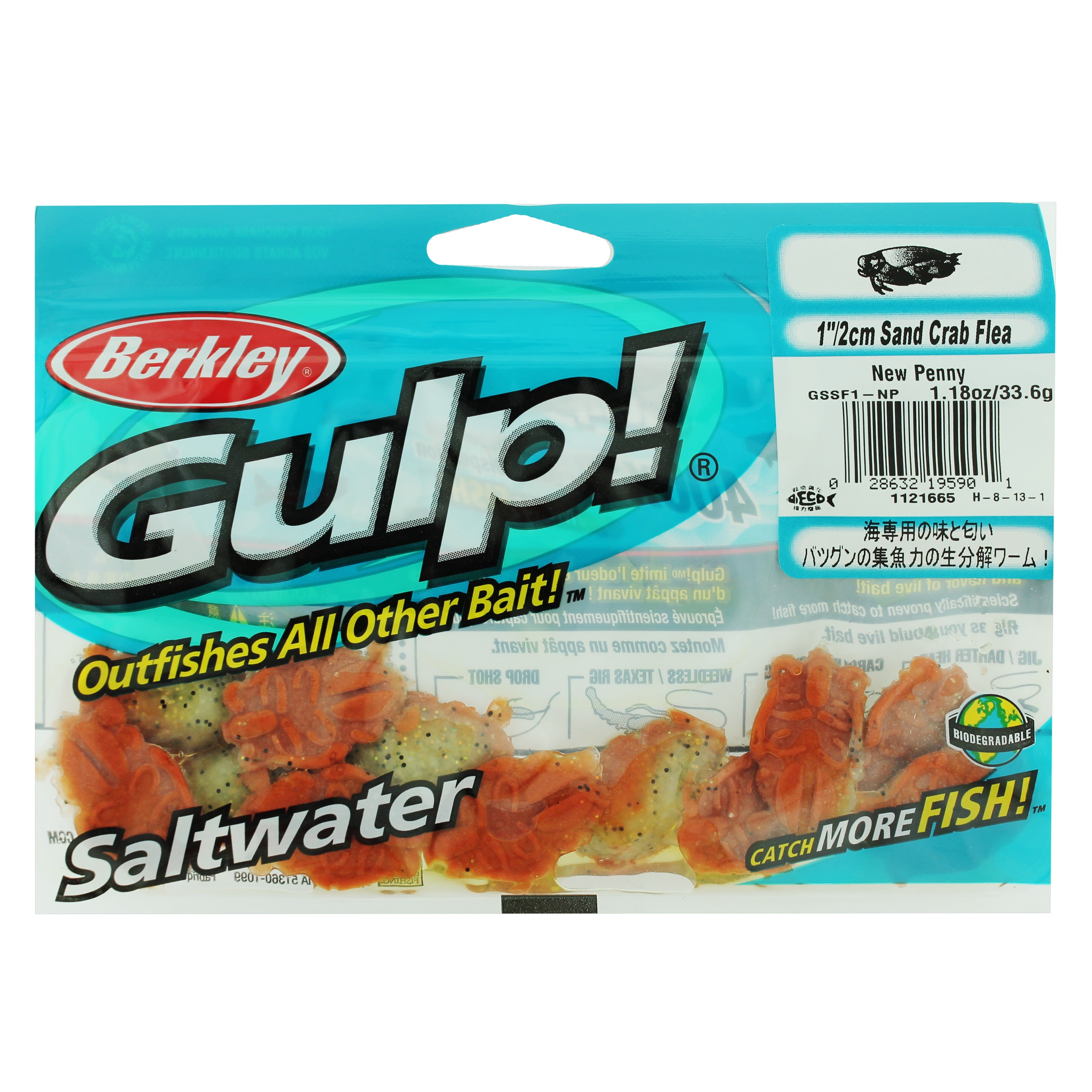 Berkley Gulp! Saltwater Sand Crab Flea Soft Bait - Walmart.com