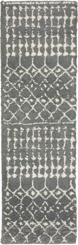 Berkley Acolyte Area Rug MQ2 Mq2 Metal Metal Banded Blocks 2' 3" x7' 5 ...