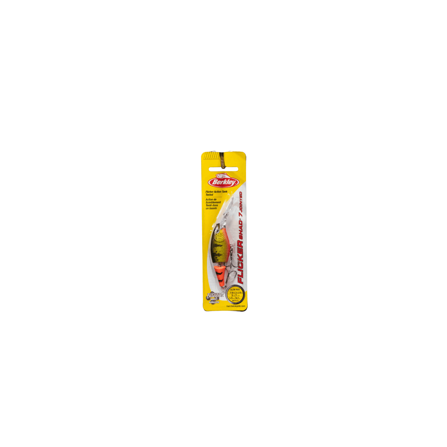 Berkley Flicker Shad Jointed Fishing Lure, Firetail Hot Perch, 1/3 oz ...