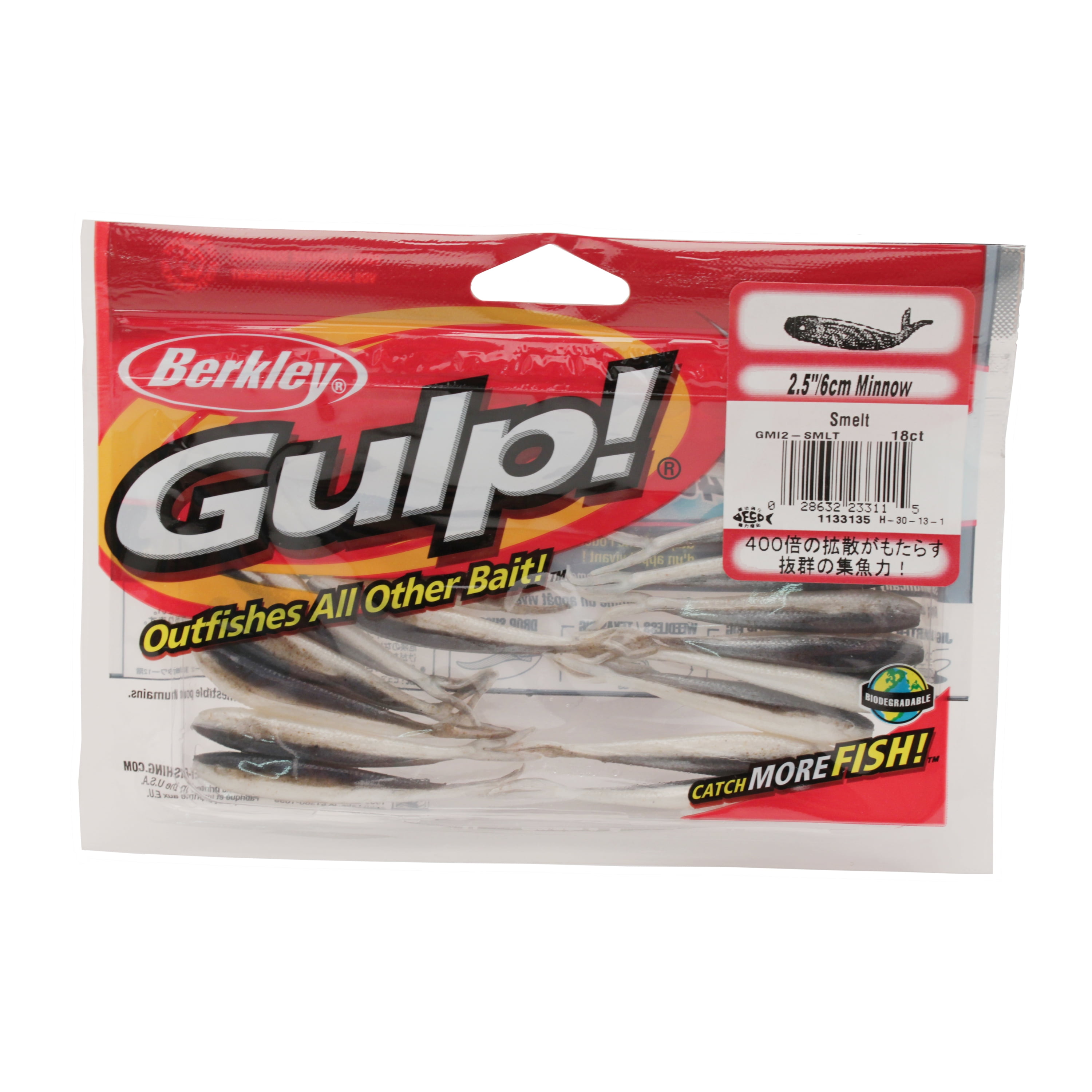Berkley Gulp 2.5" Minnow, Smelt - Walmart.com