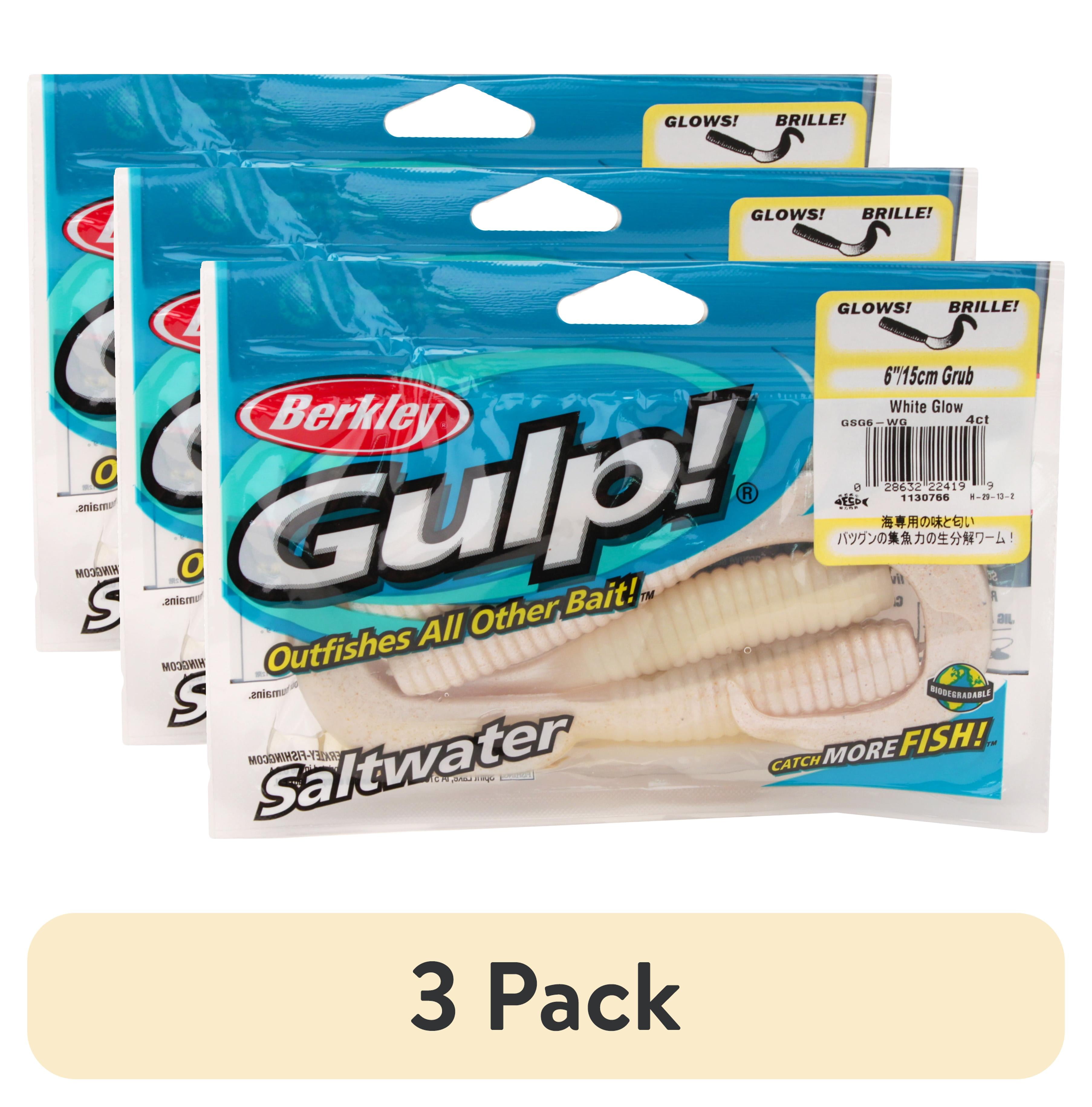 (3 pack) Berkley Gulp! Saltwater Grub Soft Bait - Walmart.com