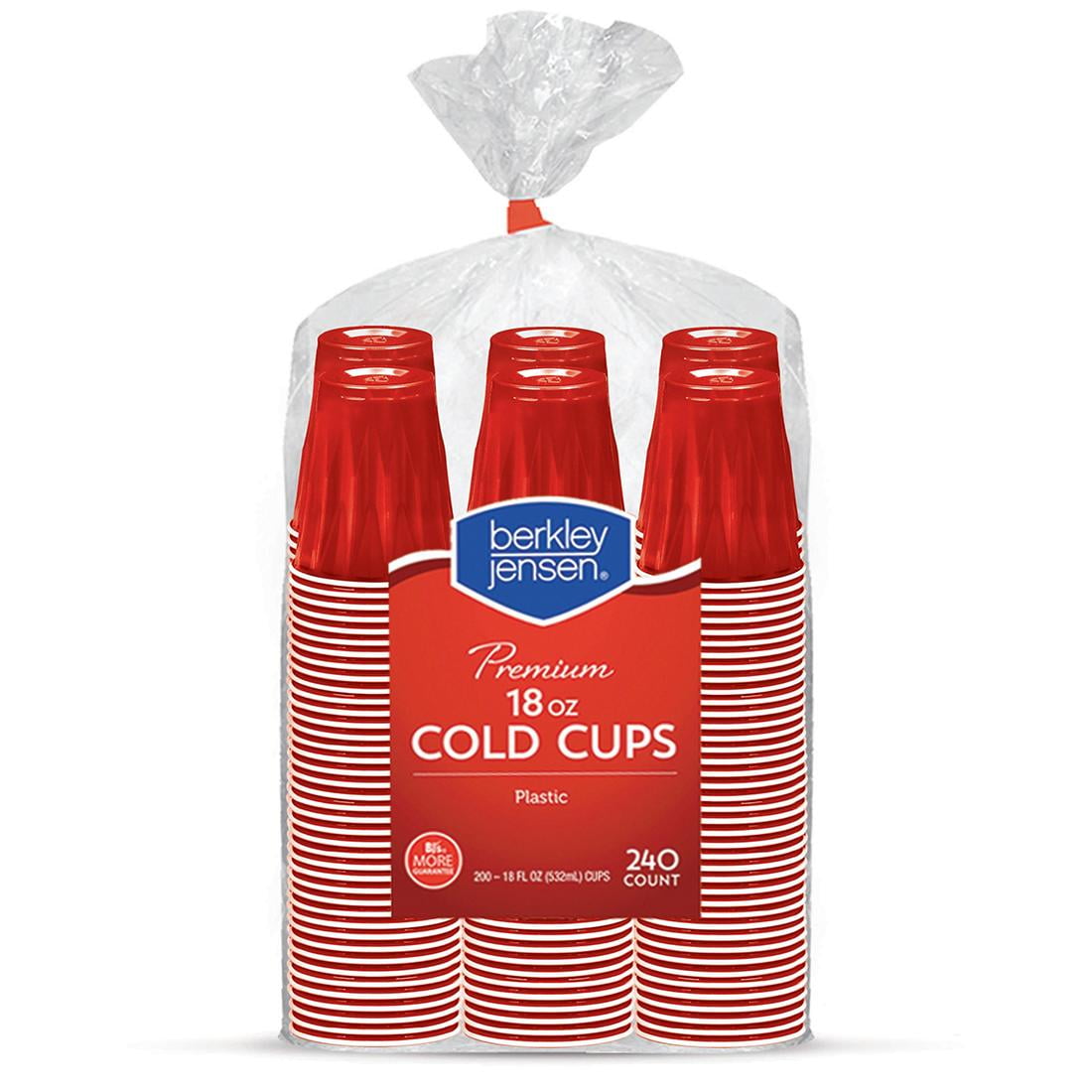 Berkley Jensen 18-Oz. Plastic Cups, 240 ct. - Red - Walmart.com