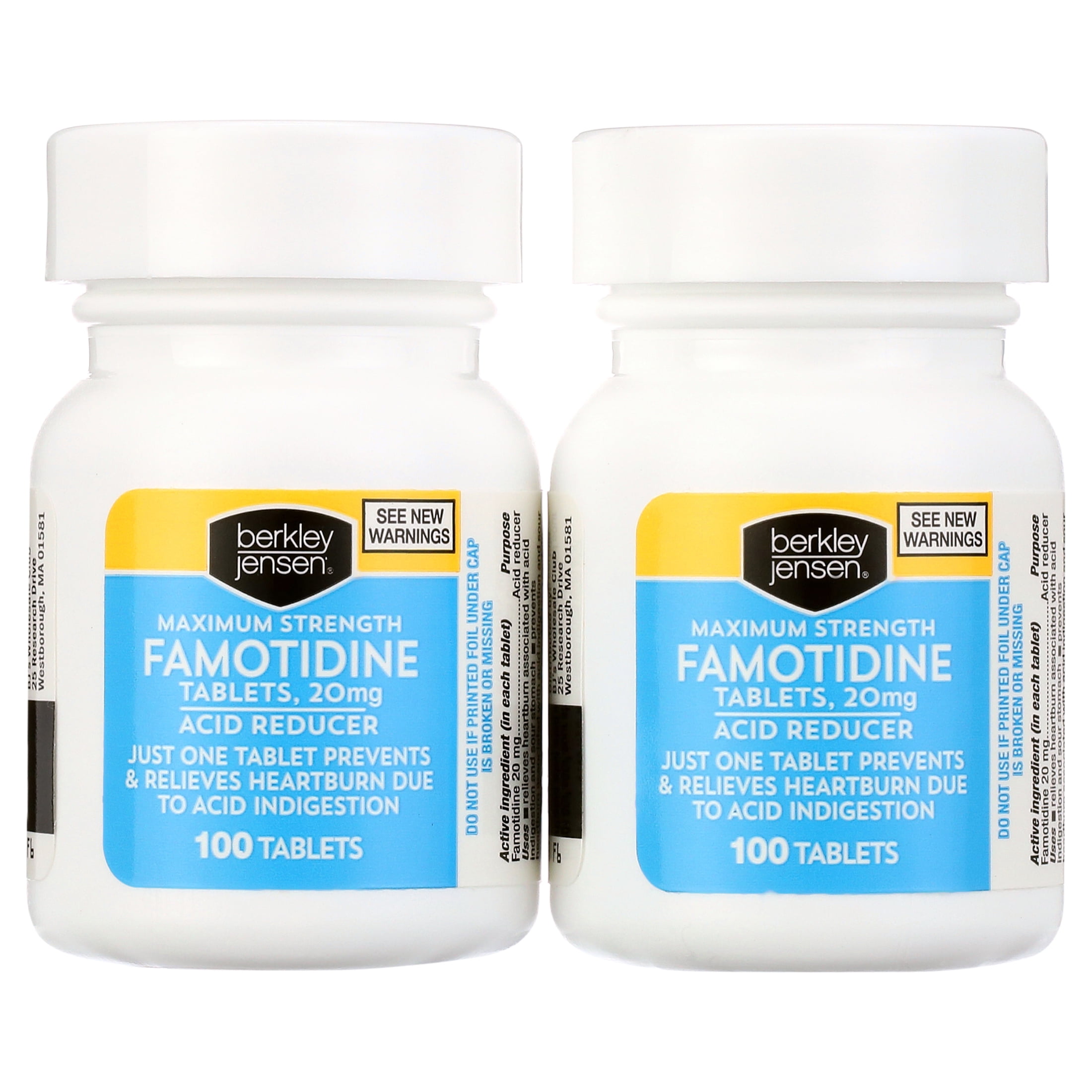 Berkley Jensen Acid Controller Maximum Famotidine Tablets 20 mg Acid ...