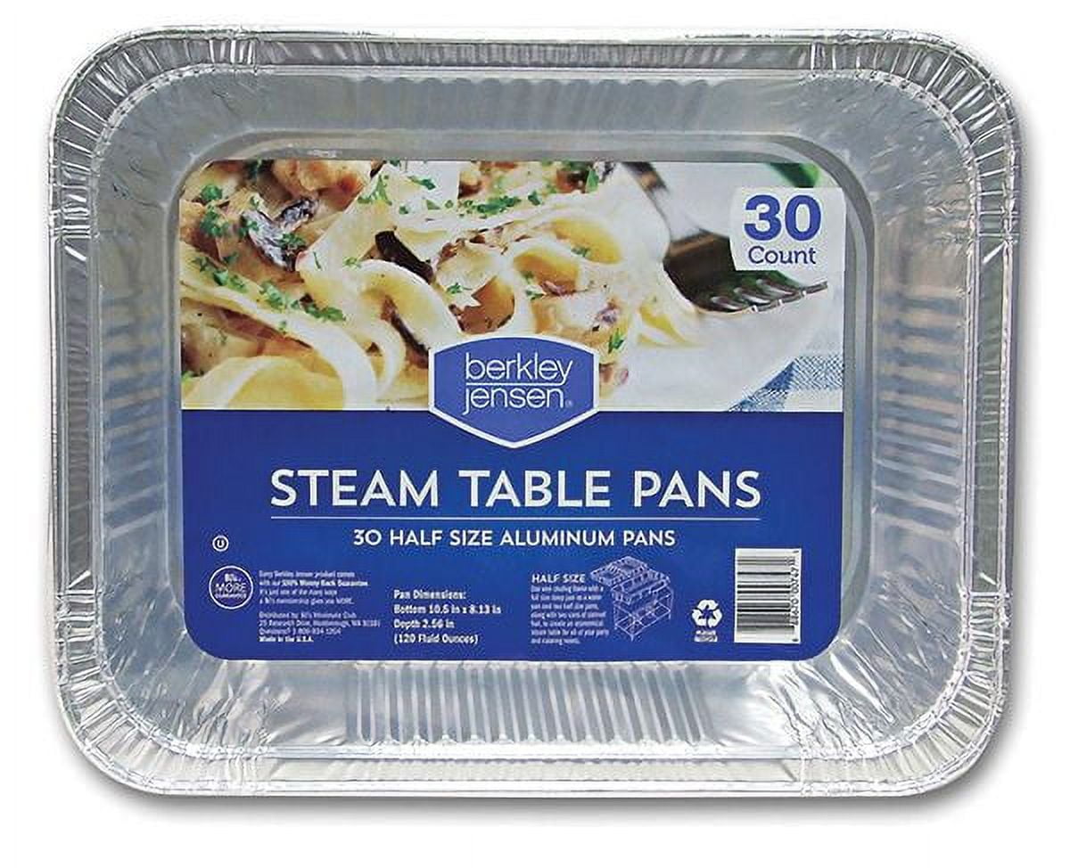 Berkley Jensen Half-Size Steam Table Pans, 30 ct. - Walmart.com