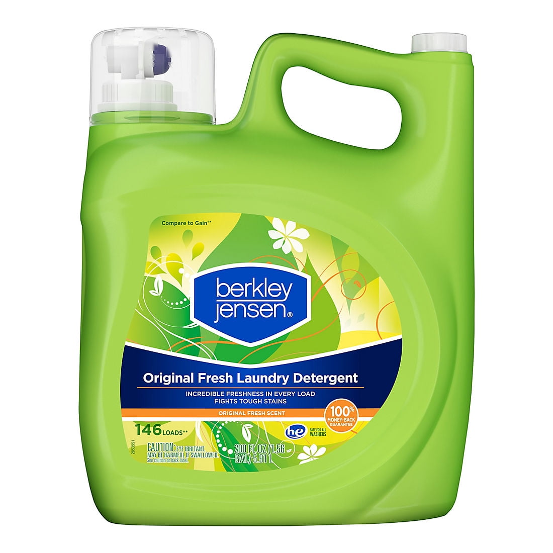 Berkley Jensen Liquid Laundry Detergent, Original Fresh Scent, 200 oz ...