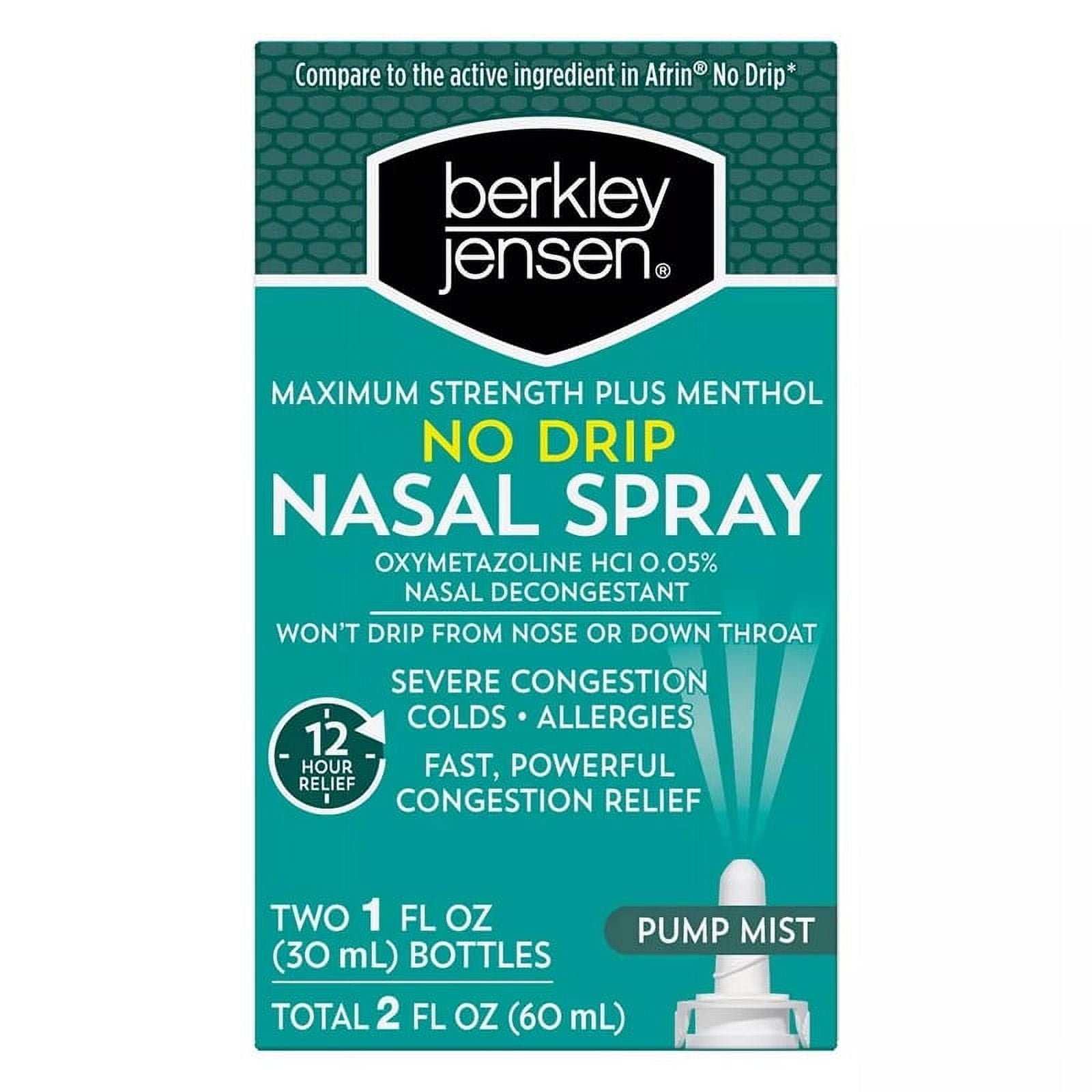 Berkley Jensen Severe Congestion Nasal Spray 30 ml - 2 Pack HSA/FSA ...