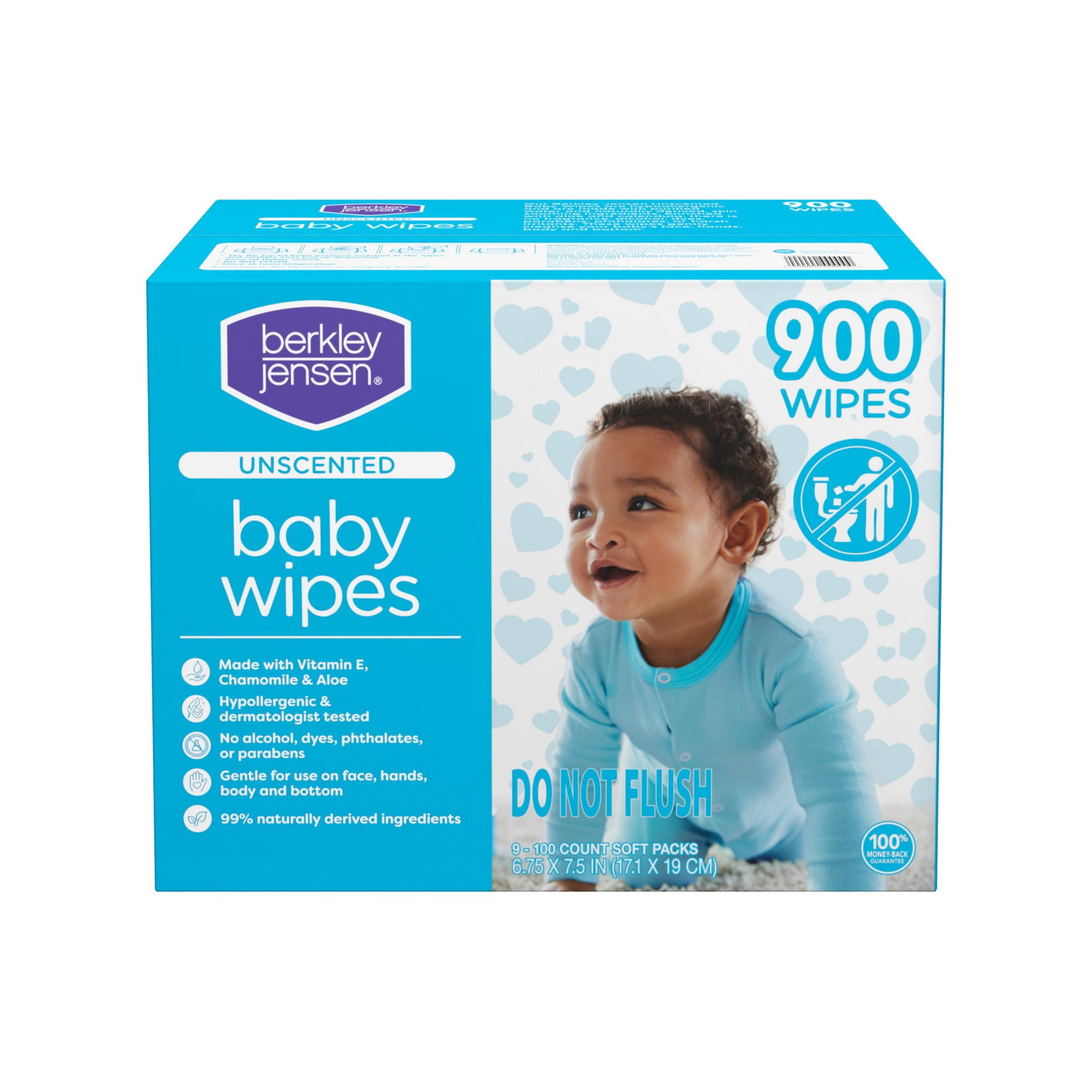 Berkley Jensen Unscented Baby Wipes, 9 pk./100 ct. - Walmart.com