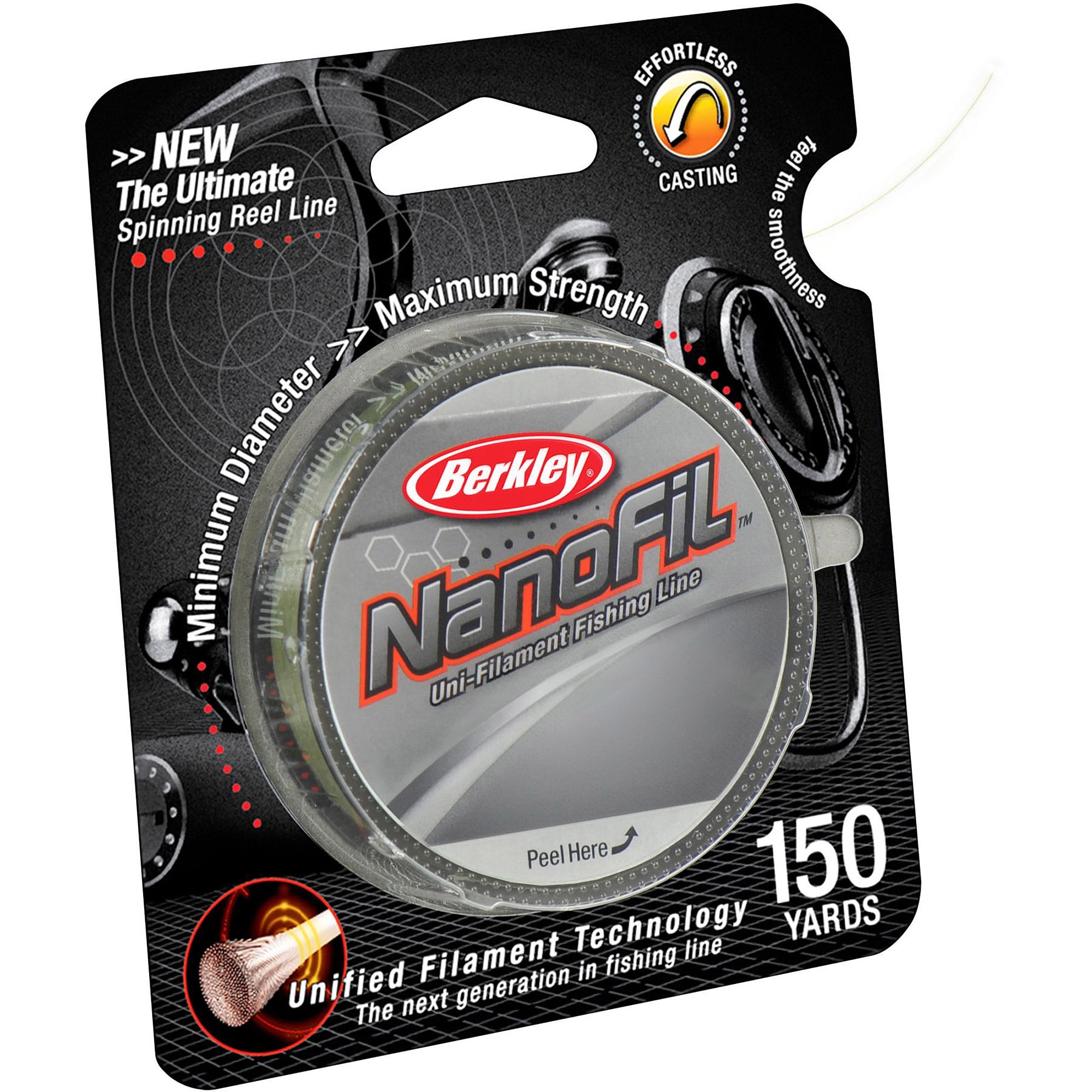 Berkley NanoFil® Uni-filament Fishing Line 12lb | 5.4kg - Walmart.com