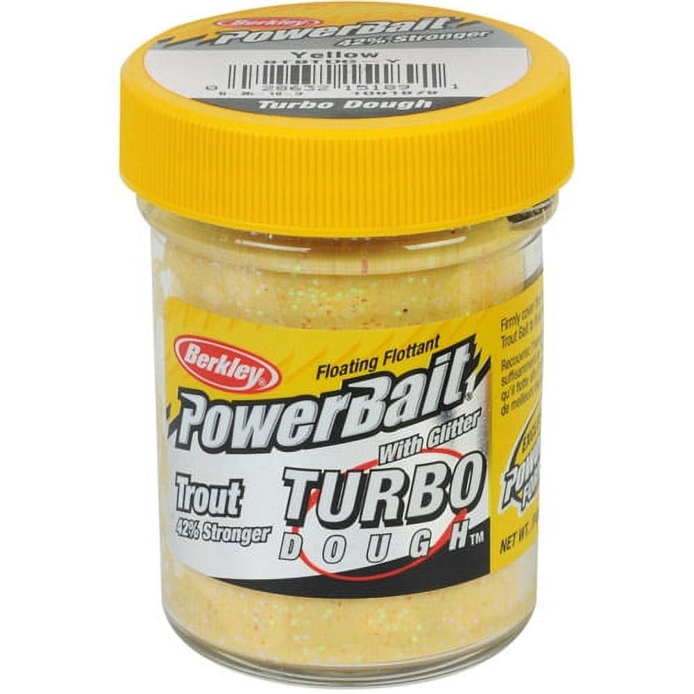 Berkley PowerBait Glitter Turbo Dough Floating Bait Chartreuse 1.75 oz ...