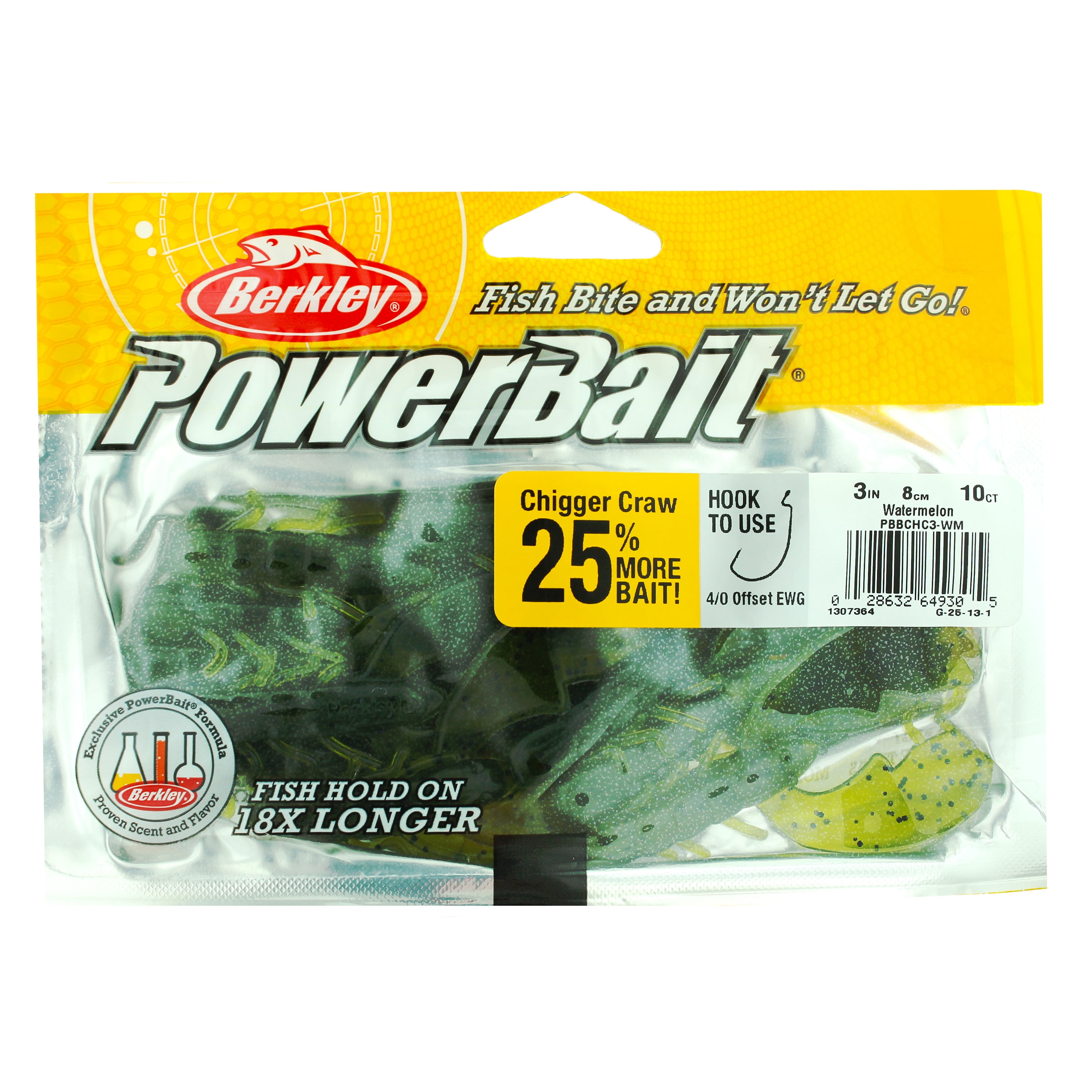 Berkley PowerBait Chigger Craw Fishing Soft Bait - Walmart Business ...