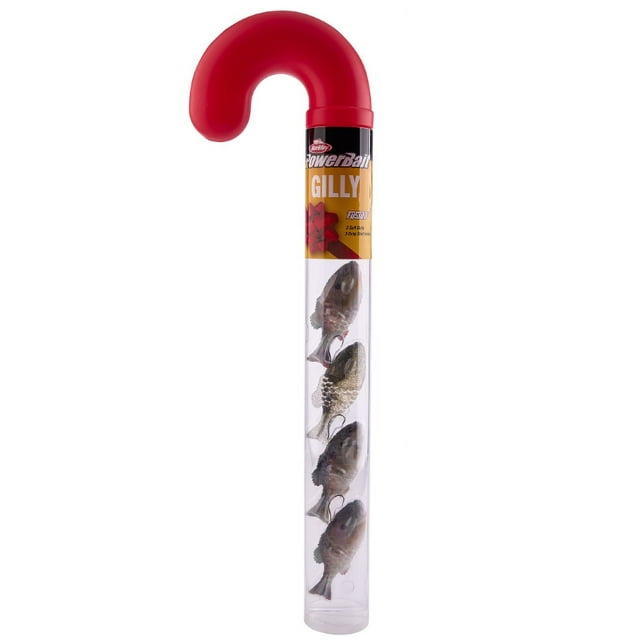 Berkley PowerBait Freshwater Gilly 90 Candy Cane Soft Baits 4 Pack with ...