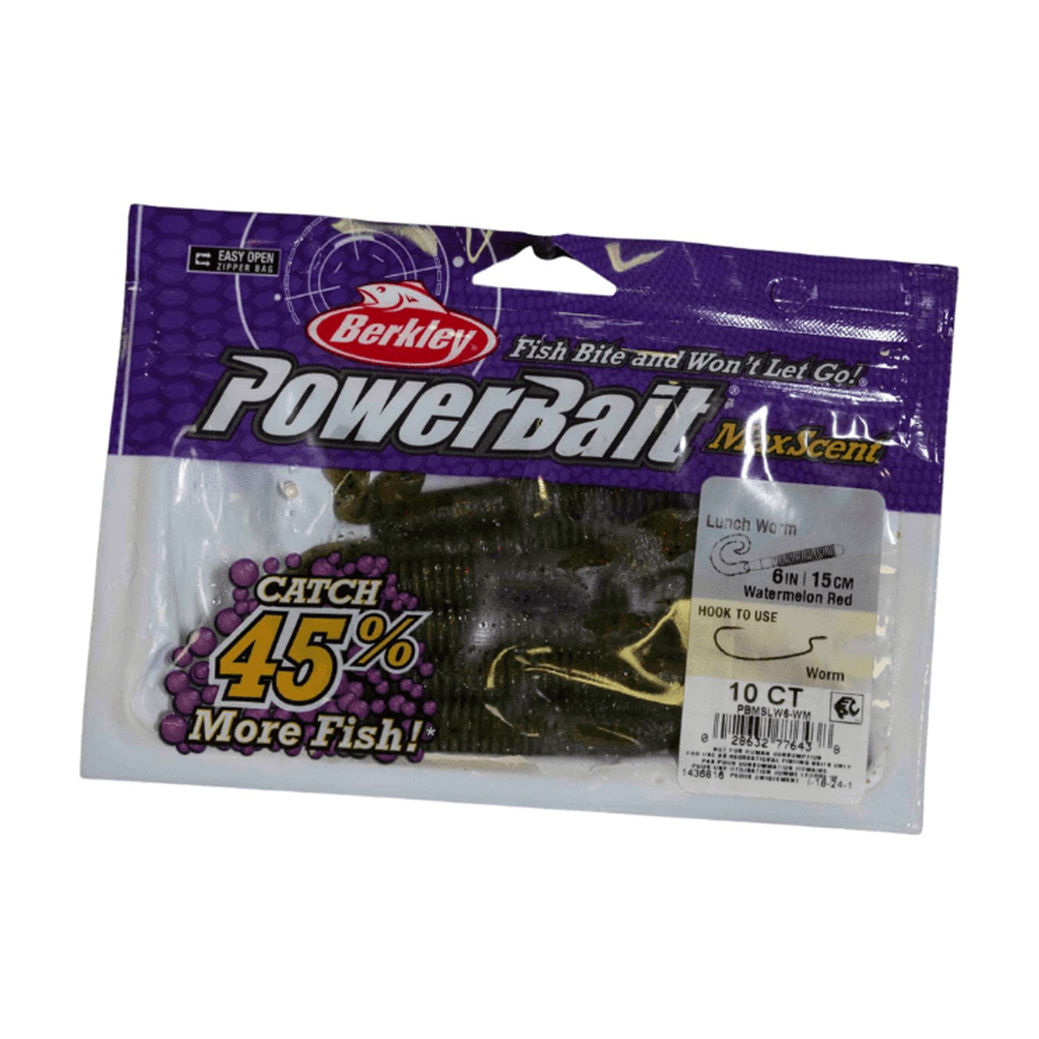 Berkley PowerBait® MaxScent Lunch Worm Bait - Walmart.com