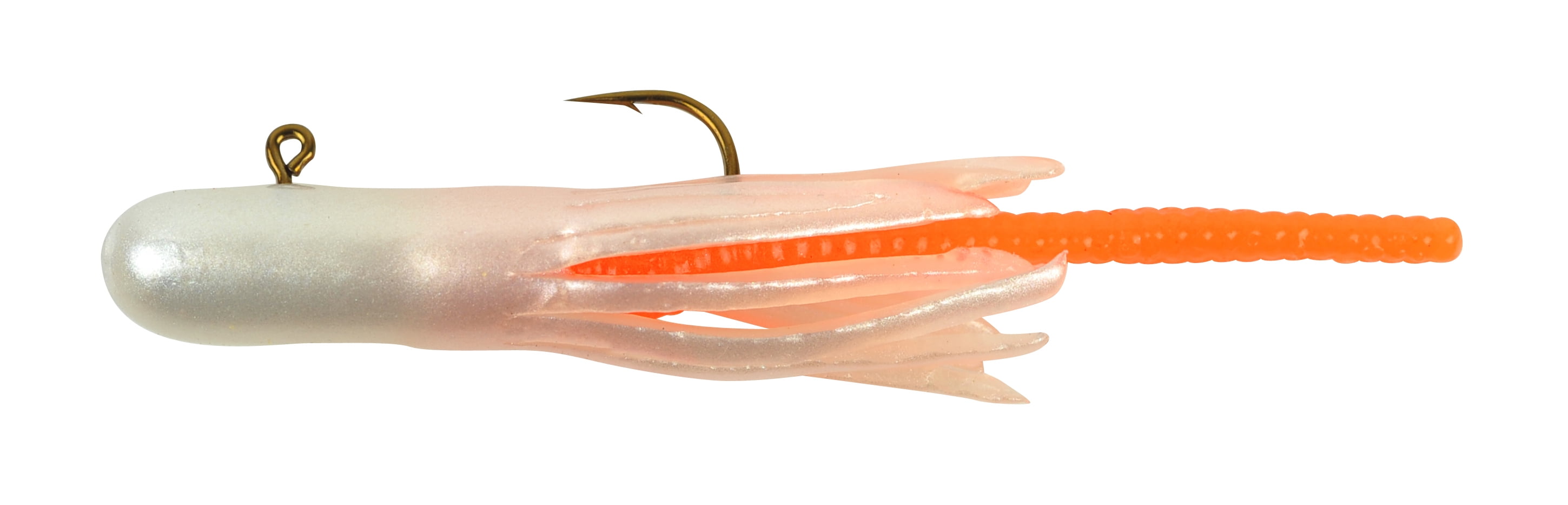 Berkley PowerBait Pre-Rigged Atomic Teasers Pearl Orange Soft Plastic ...