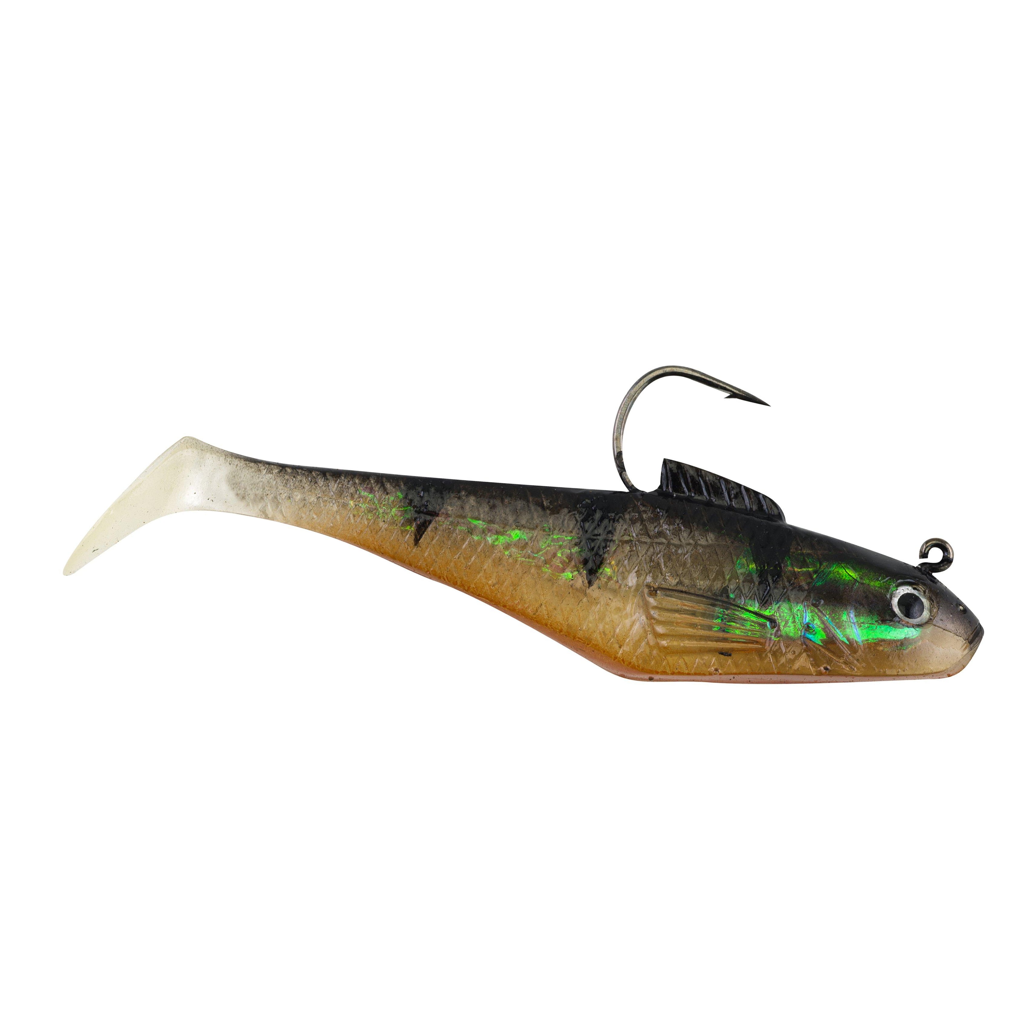 Berkley PowerBait Pre-Rigged Swim Shad Fishing Bait, Perch, 3in | 8cm ...