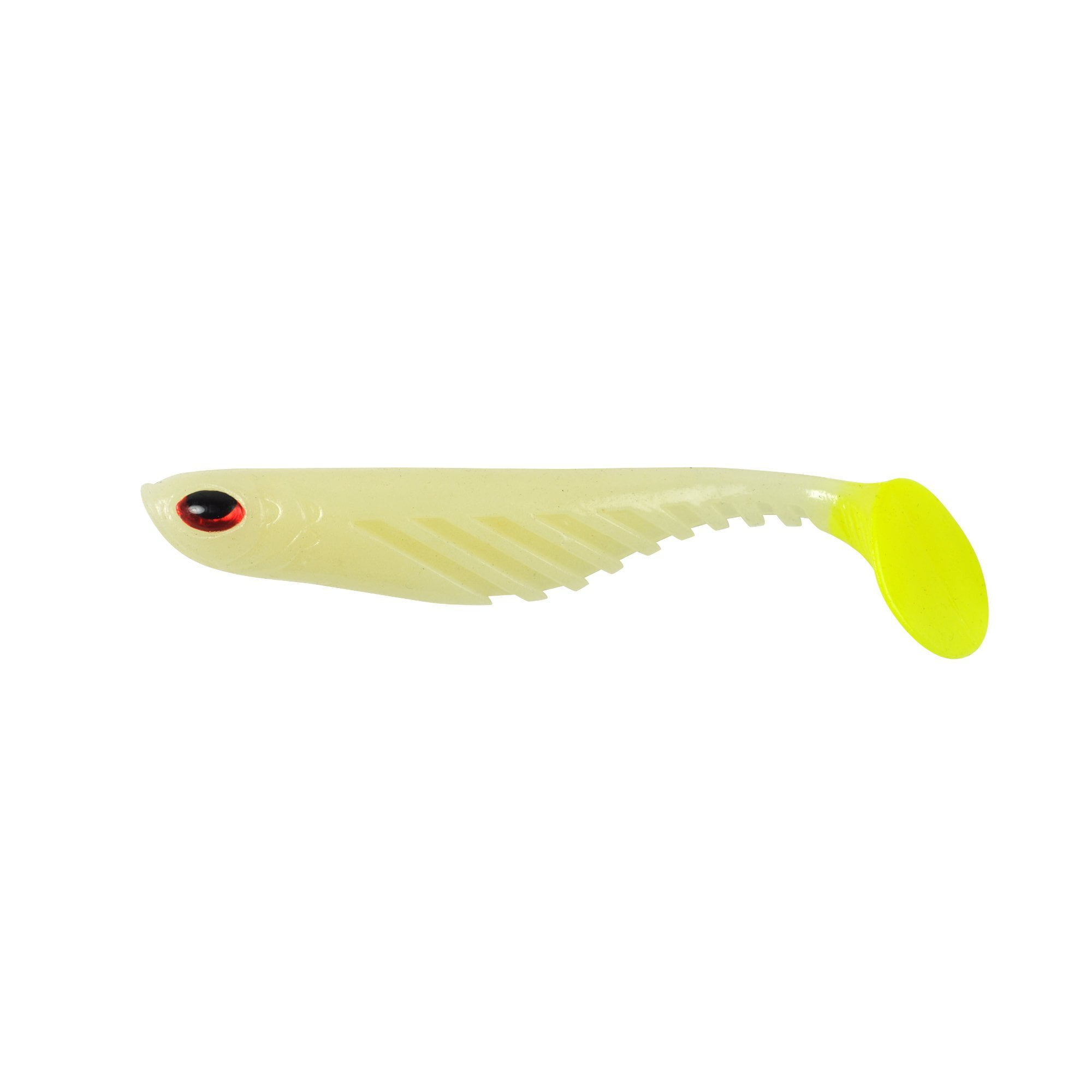 Berkley PowerBait Ripple Shad Fishing Bait, Glow/Chartreuse, 2in | 5cm ...