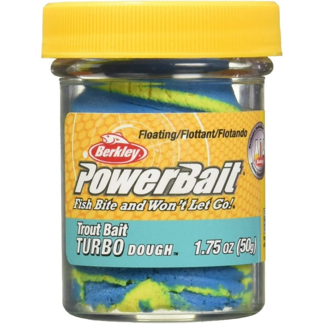 Berkley PowerBait Turbo Dough Trout Bait, Blue Neon, Fishing Dough Bait ...