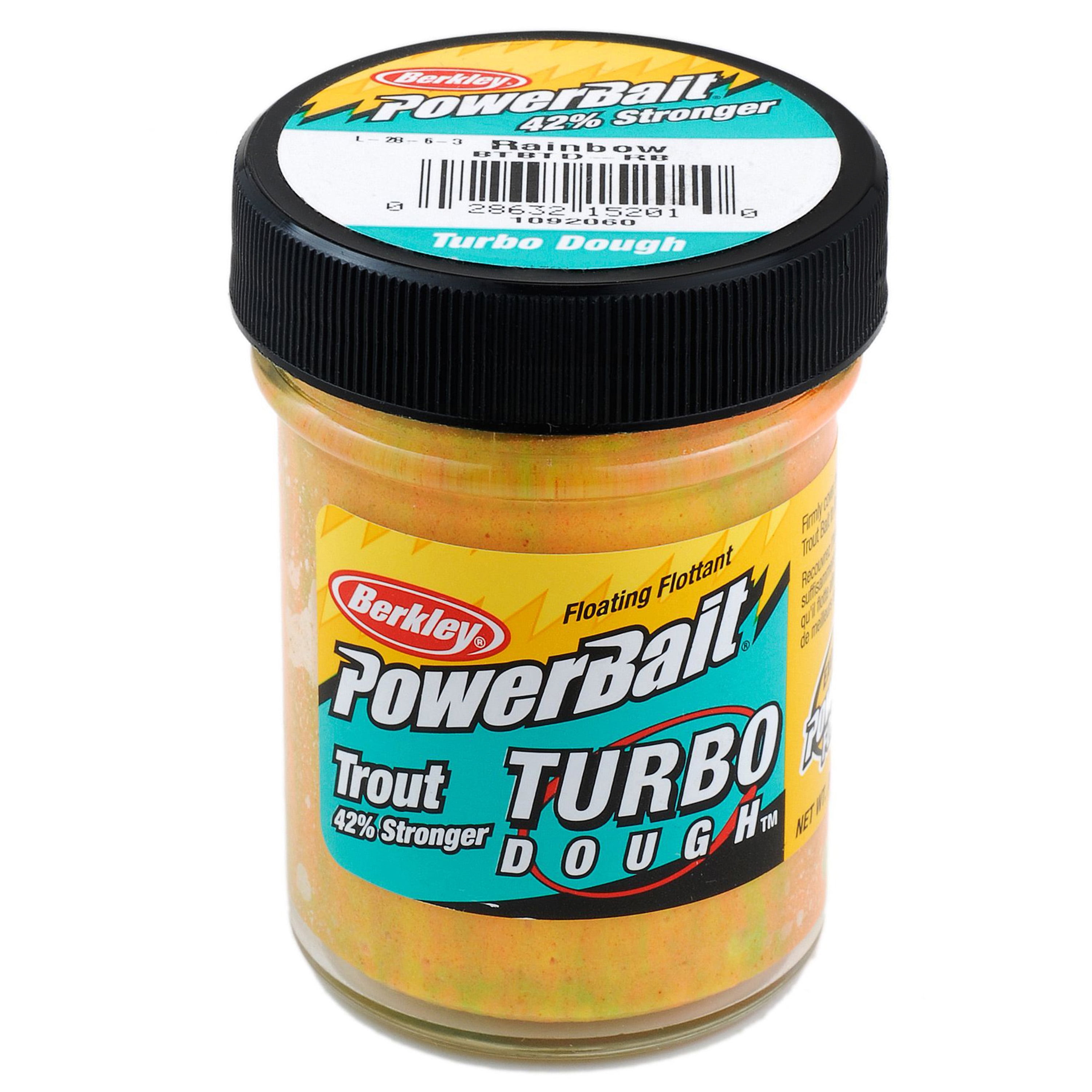 Berkley PowerBait Turbo Dough Trout Bait Rainbow Fish Attractant with ...