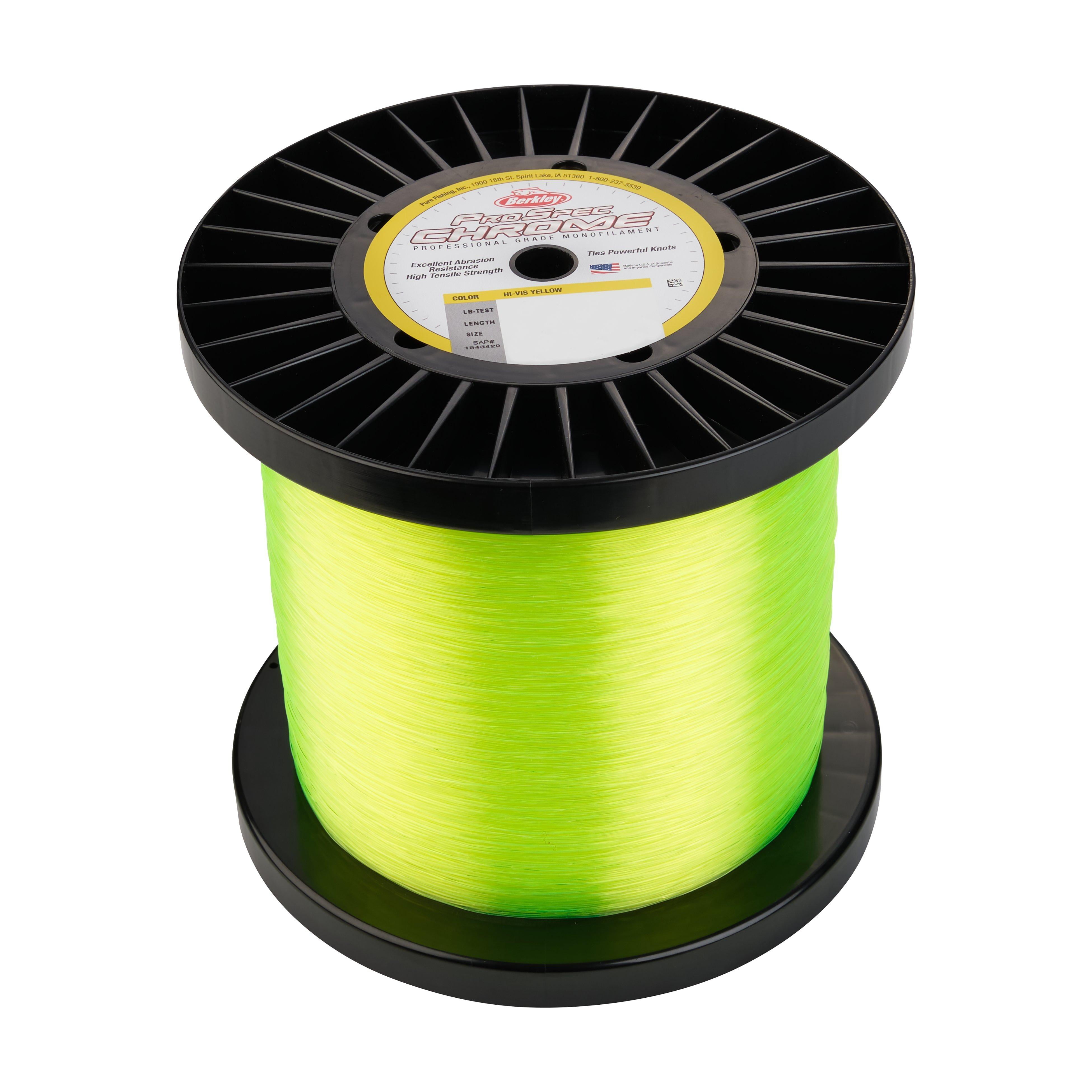 Berkley ProSpec® Chrome Monofilament Fishing Line, Hi-Vis Yellow, 80 lb ...