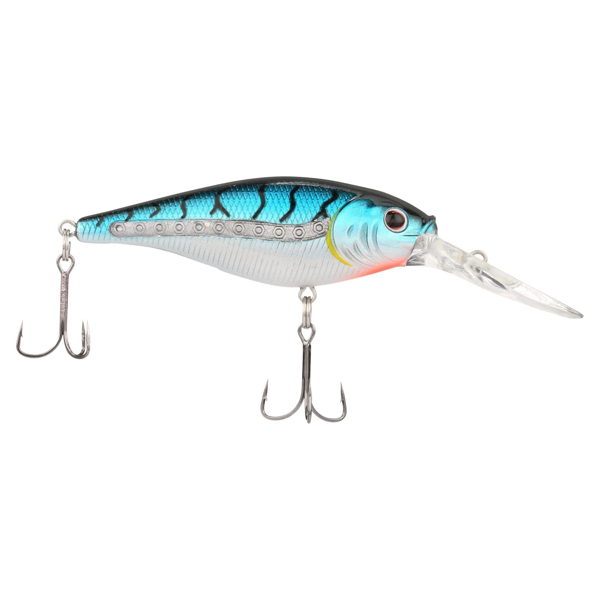 Berkley Scented Flicker Shad Fishing Lure, Blue Tiger, 5/16 oz, 2.75in ...