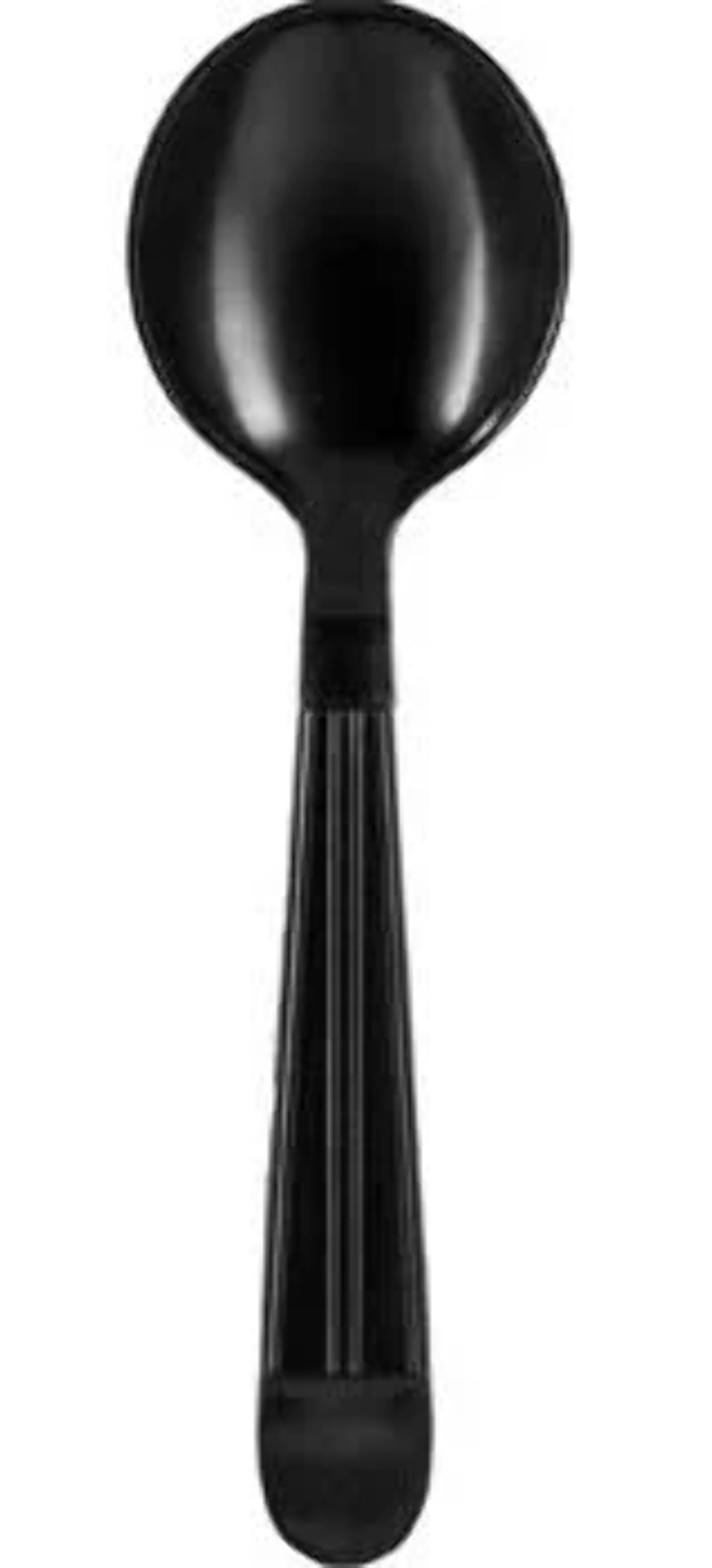 Berkley Square Extra Medium Polypro Black Soup Spoon, Napkin, Straw set ...