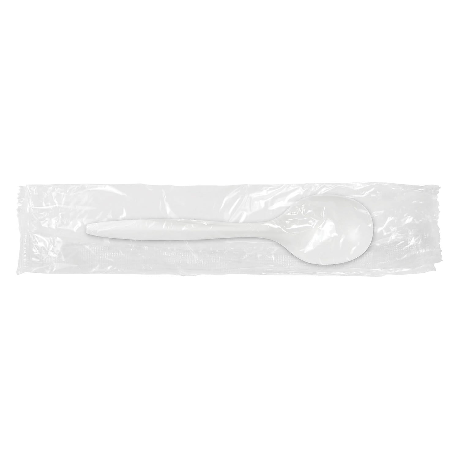 Berkley Square Individually Wrapped Plastic Soup Spoon Medium-Weight ...