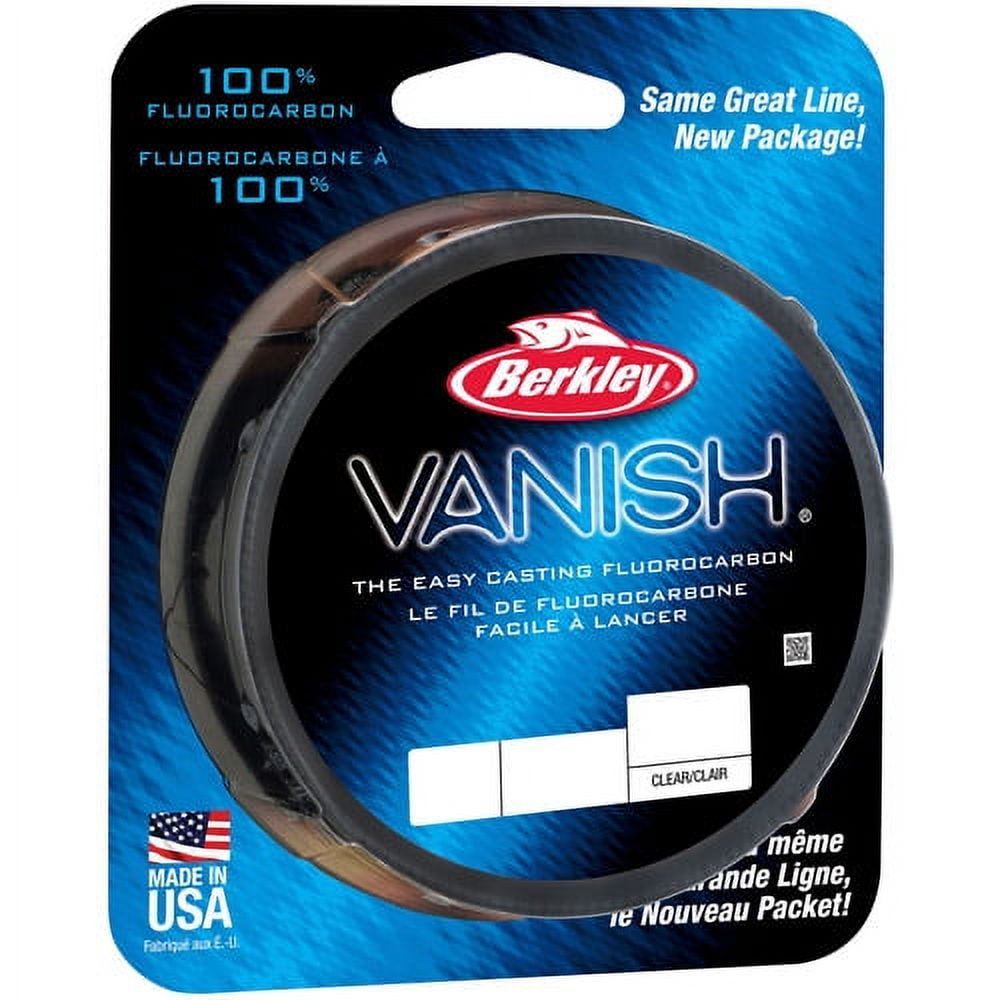 Berkley Vanish Fluorocarbon Fishing Line, Clear, 12 lb Test, 250 yd ...