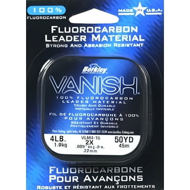 Berkley Vanish® Leader Material Coil, Clear, 30lb | 13.6kg Fishing Line ...