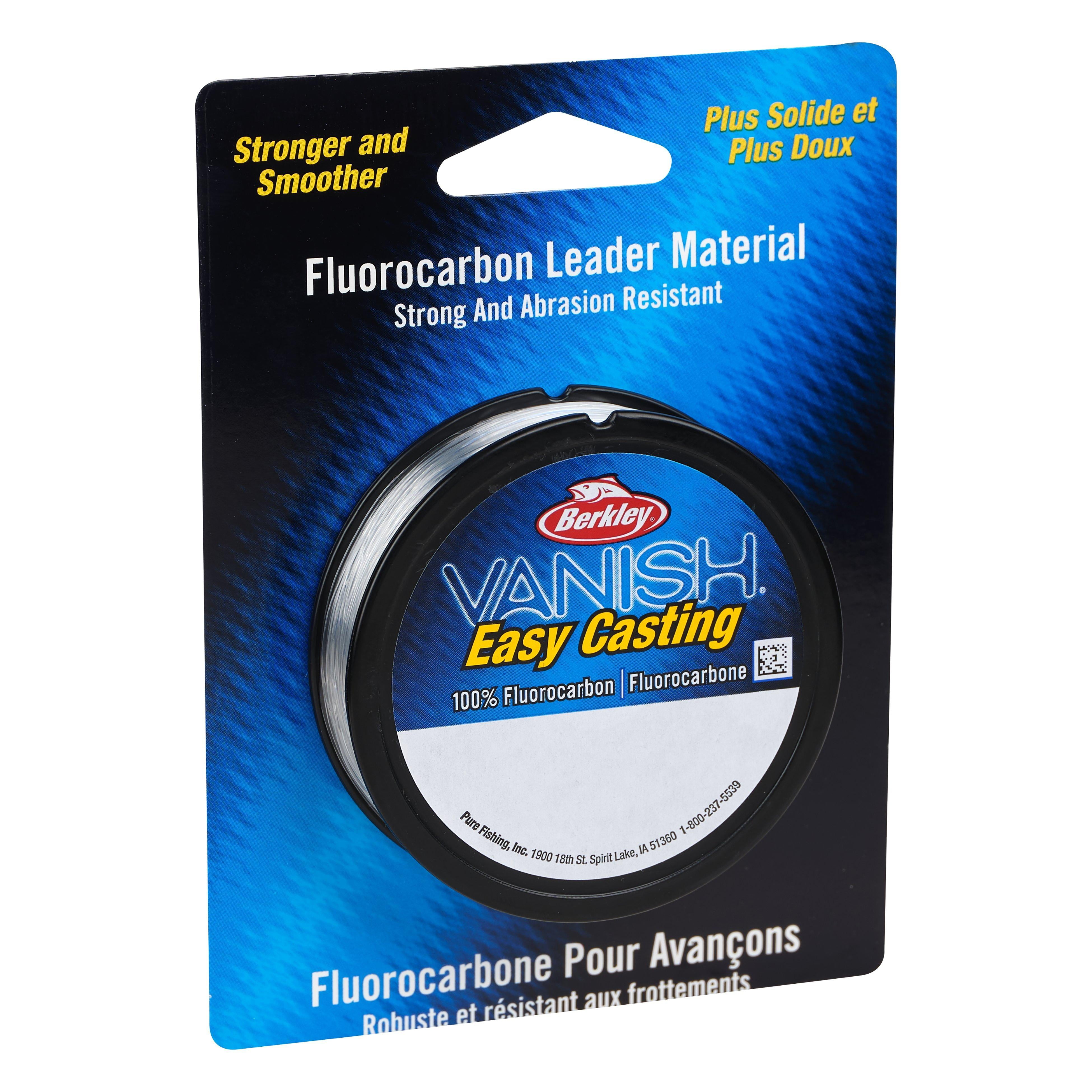 Berkley Vanish® Leader Material Fluorocarbon Fishing Line, Clear, 50 lb ...