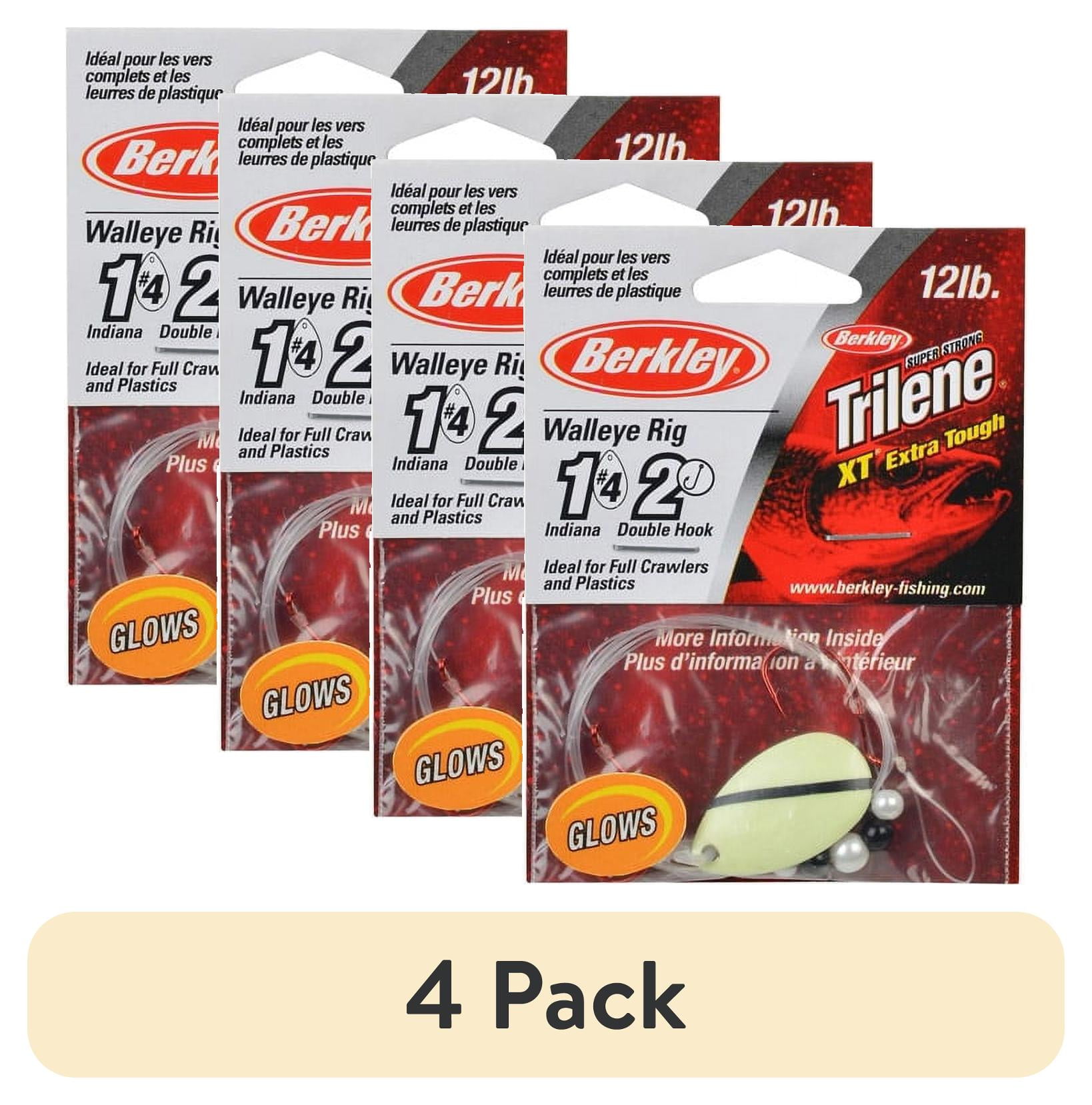 (4 pack) Berkley Walleye Rigs - Indiana Style Fishing Rigs - Walmart.com