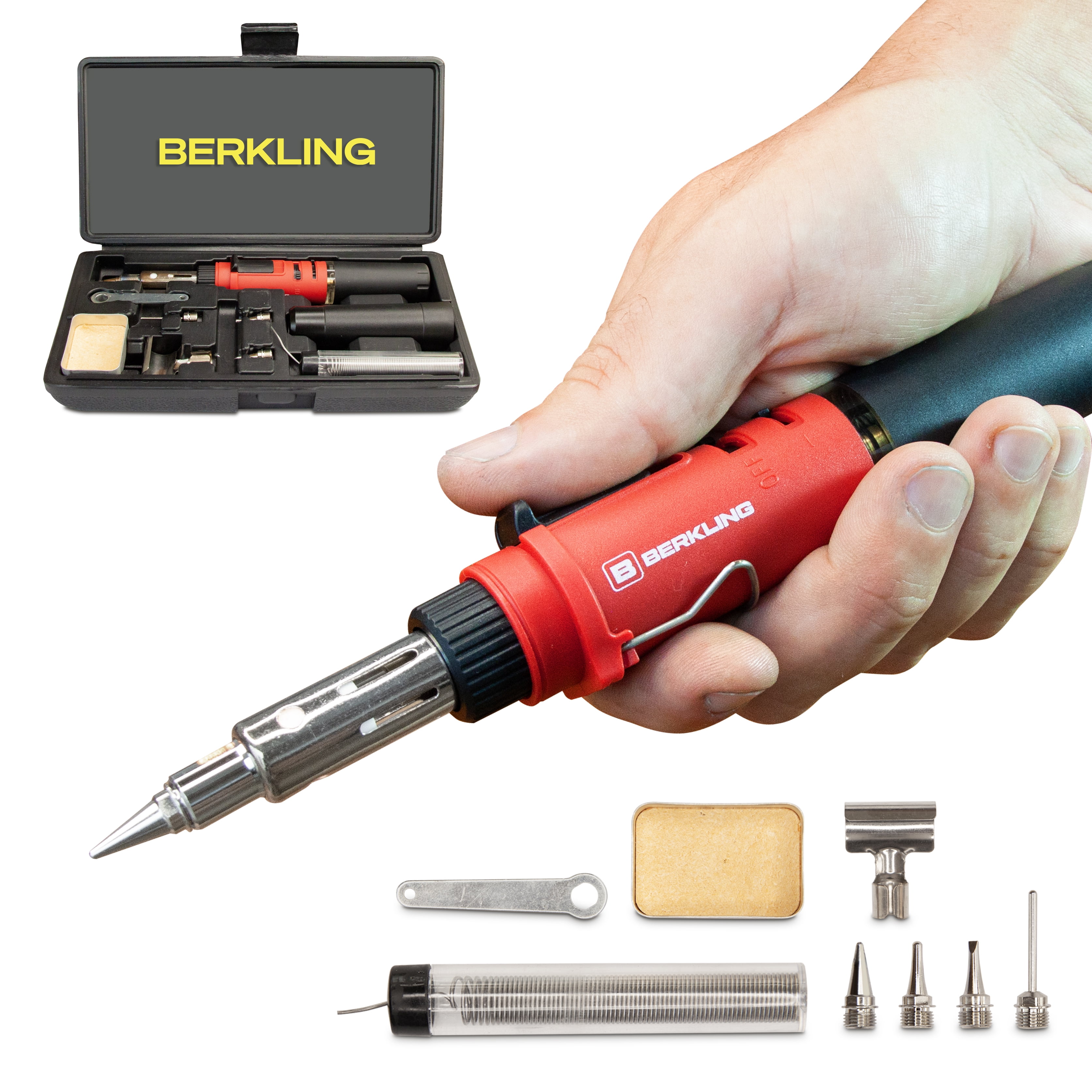 Berkling BSG-568 Cordless Butane Soldering Iron Kit - Self-Ignite ...