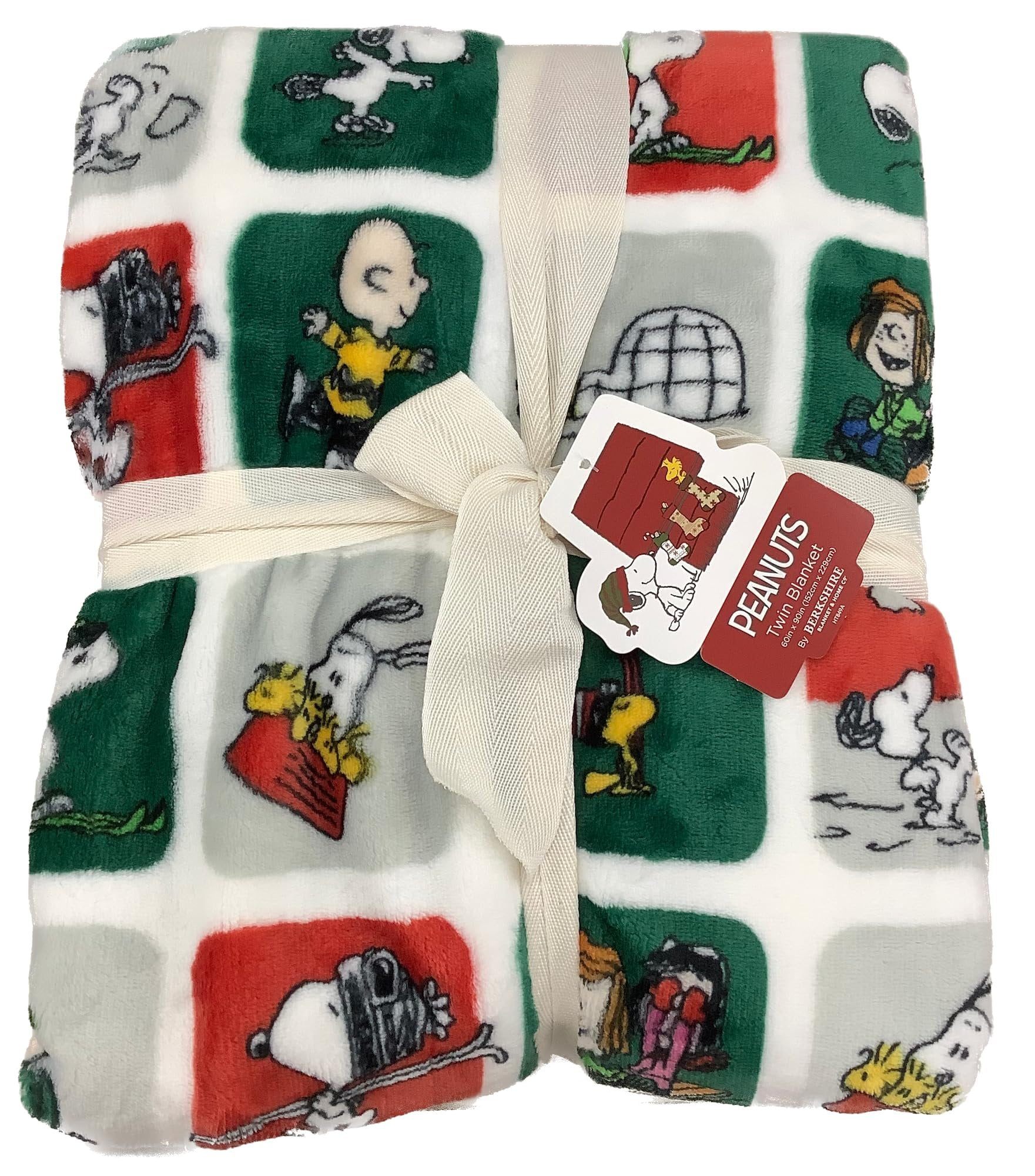 Berkshire Blanket & Home Co Peanuts Gang Christmas Velvet Soft Plush ...