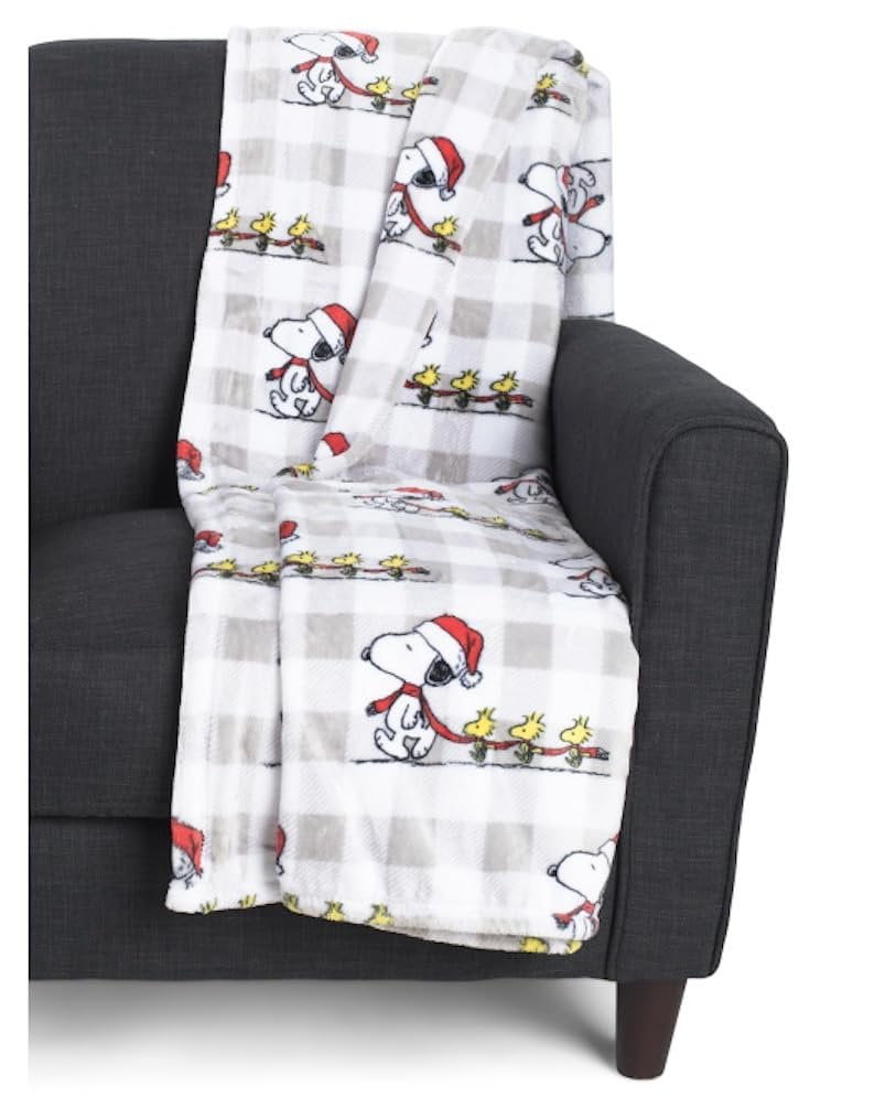 Berkshire Blanket & Home Co Peanuts Gang Christmas Velvet Soft Plush ...