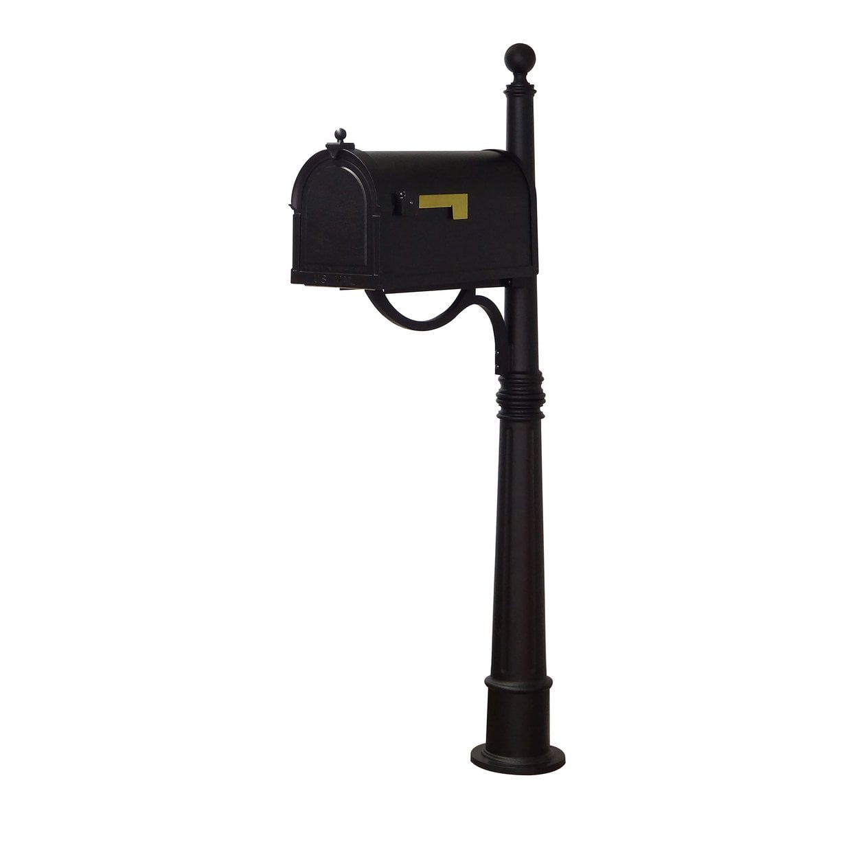 Berkshire Curbside Mailbox with Locking Insert and Ashland Mailbox Post ...