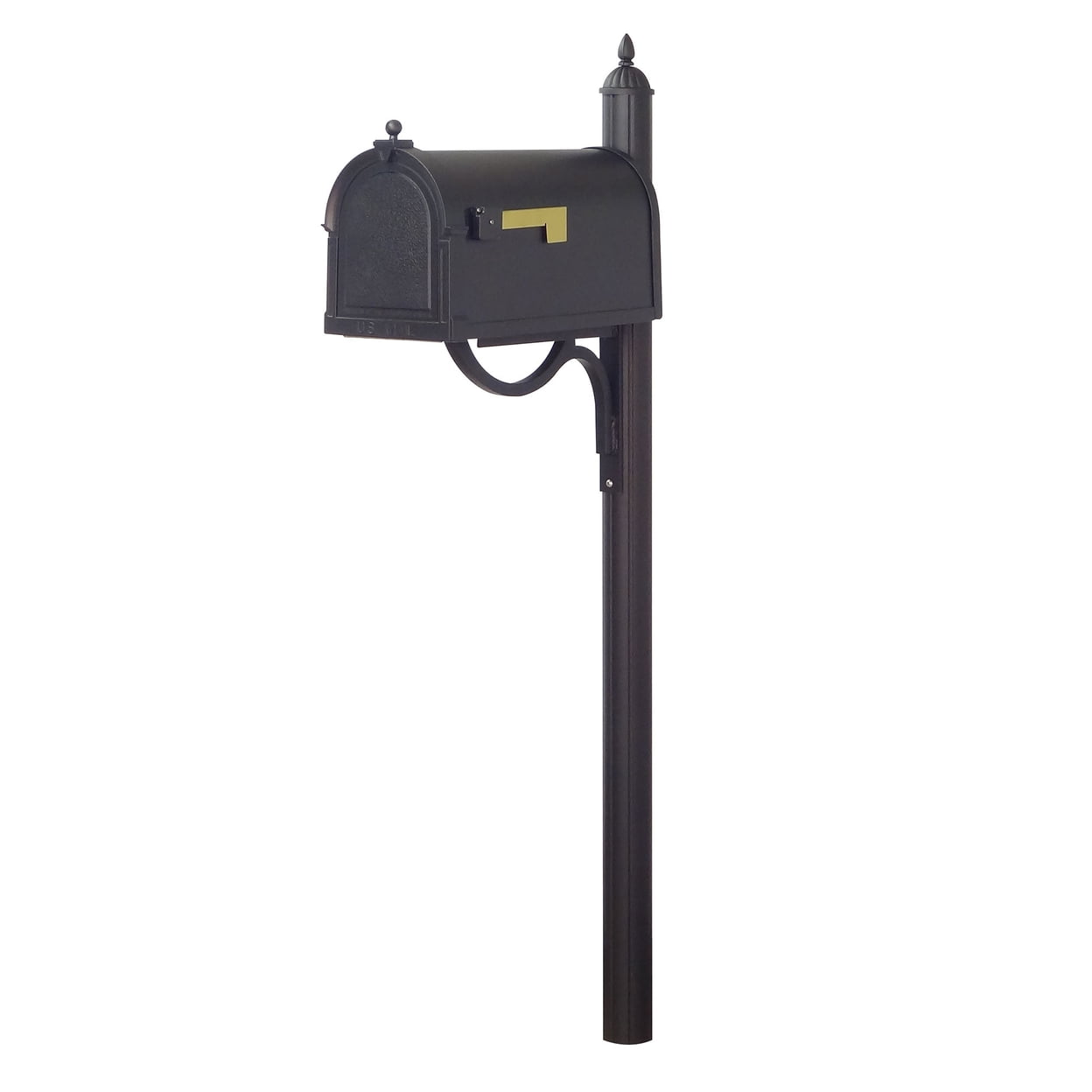 Berkshire Curbside Mailbox with Locking Insert and Richland Mailbox ...