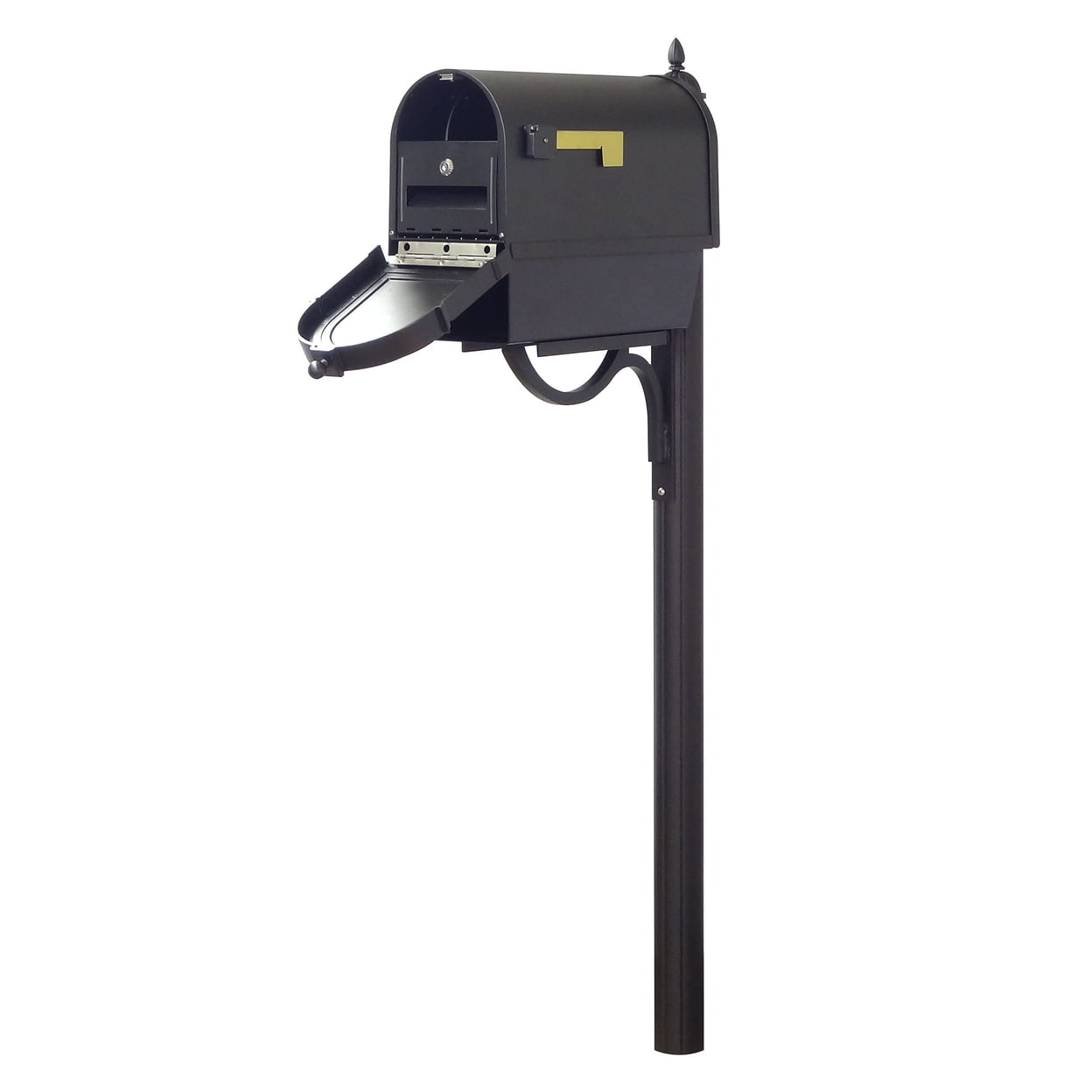Berkshire Curbside Mailbox with Newspaper Tube, Locking Insert and ...