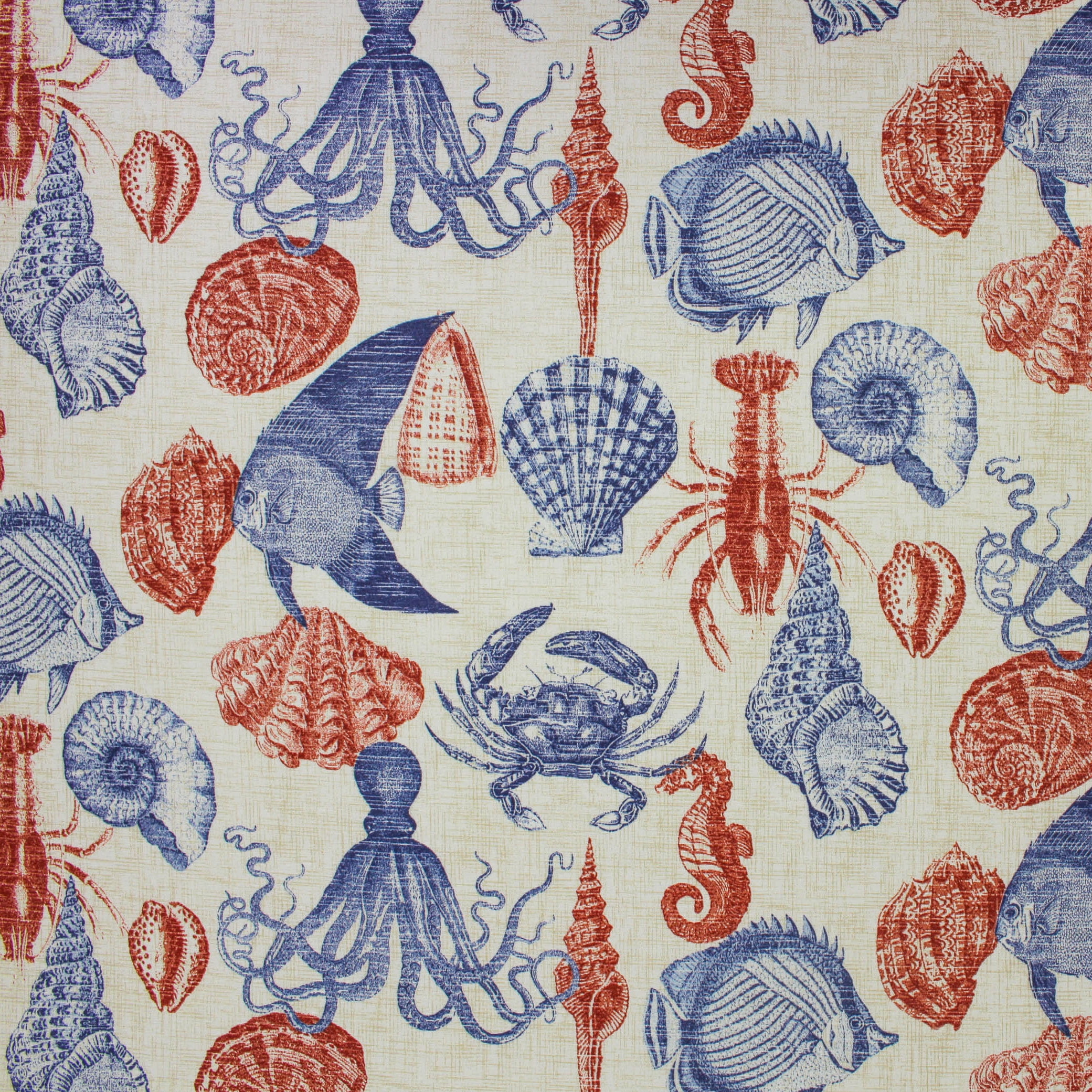Berkshire Home Polyester 54" Indoor/Outdoor Sea-Life Deepsea Fabric, by ...