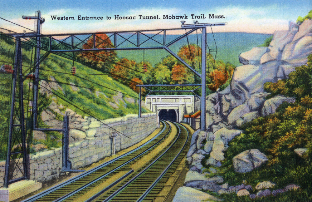 Berkshire Mountains, MA, Mohawk Trail View of W. Entrance to Hoosac ...