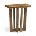 Berkshire Acacia Wood Natural Live Edge Side End Table with Nylon Floor ...