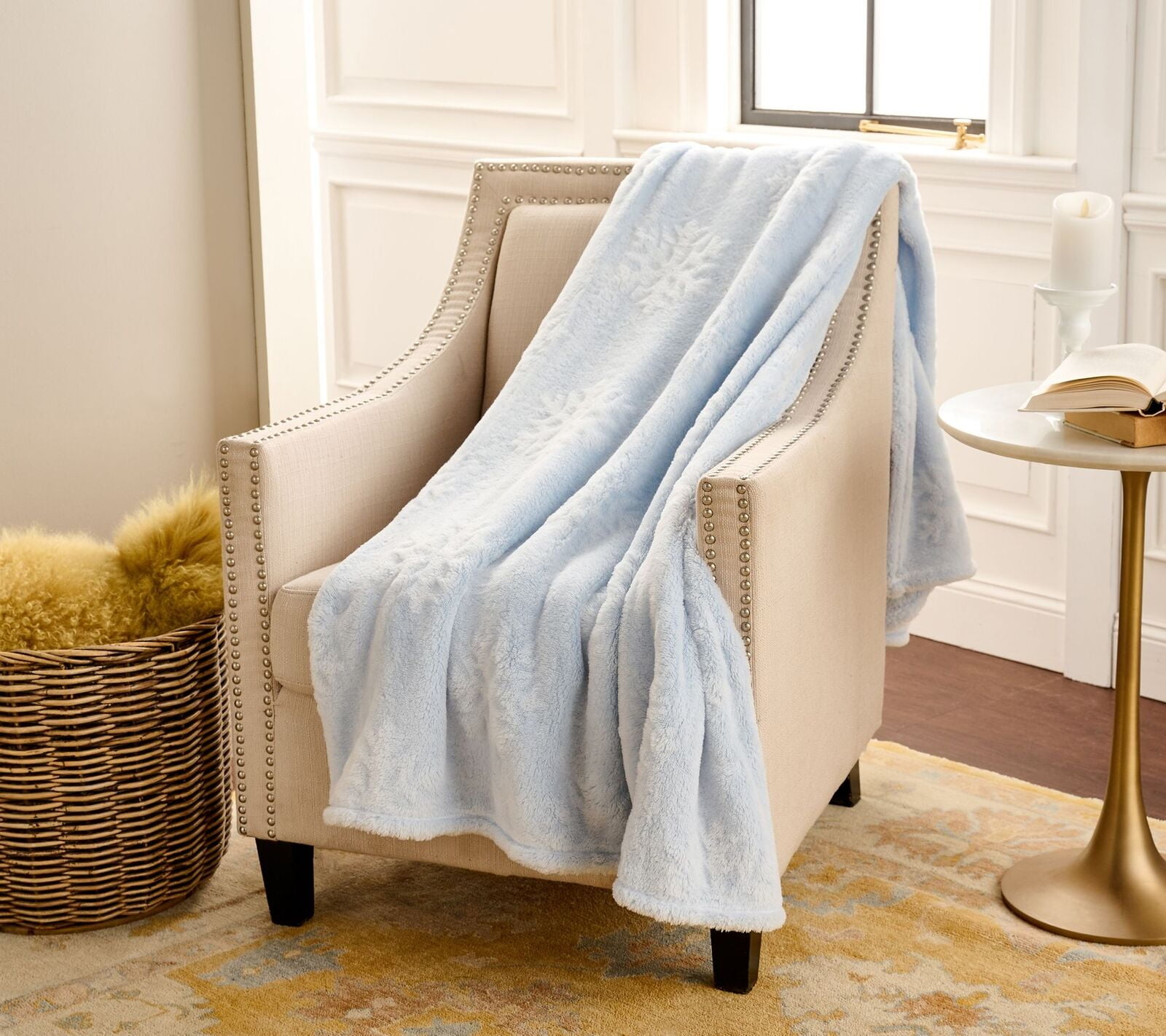 Berkshire Spa Loft Holiday 60x70 Throw in Snowflake - Walmart.com
