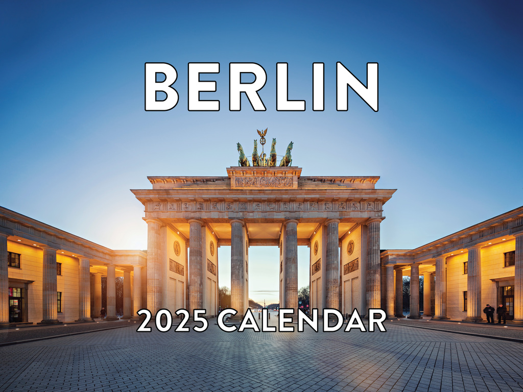 Berlin Calendar 2025 Germany Monthly Wall Calender | American Made In The USA - Walmart.com