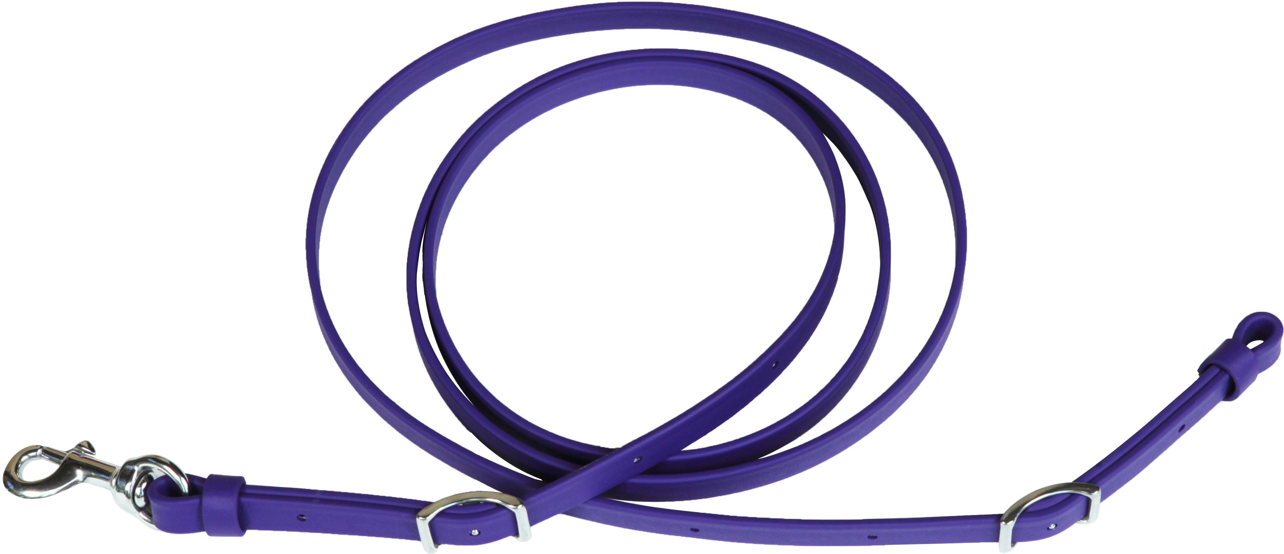 Berlin Custom Leather Roper Reins made from BioThane - Purple - Walmart.com