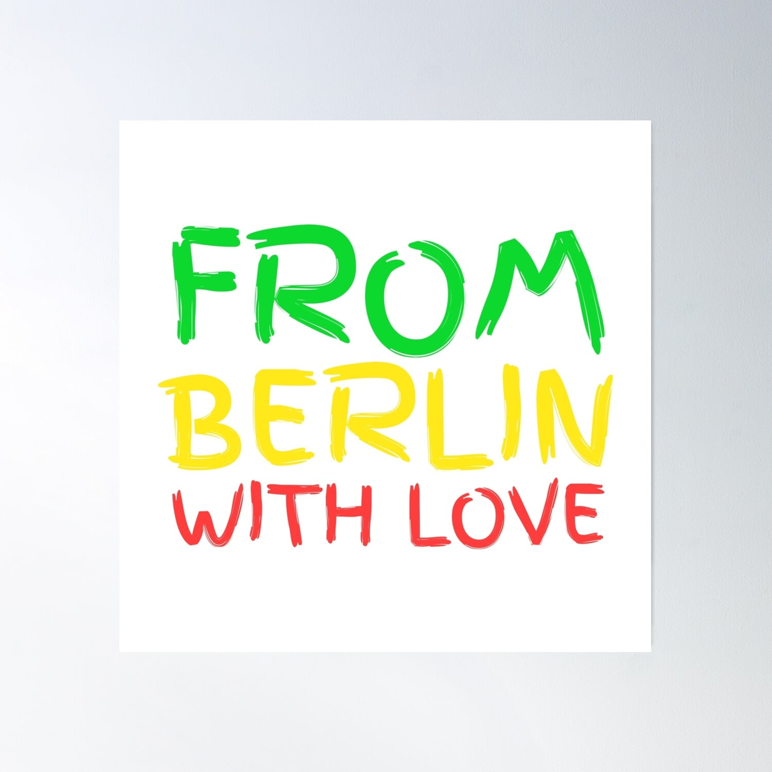 Berlin Design Poster Wall Art, Modern Wall Decor, 16x16 UNFRAMED - Walmart.com