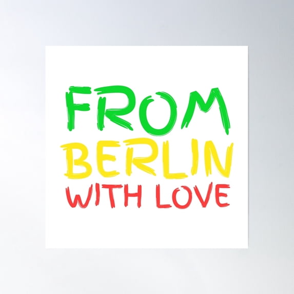 Berlin Design Poster Wall Art, Modern Wall Decor, 16x16 UNFRAMED ...