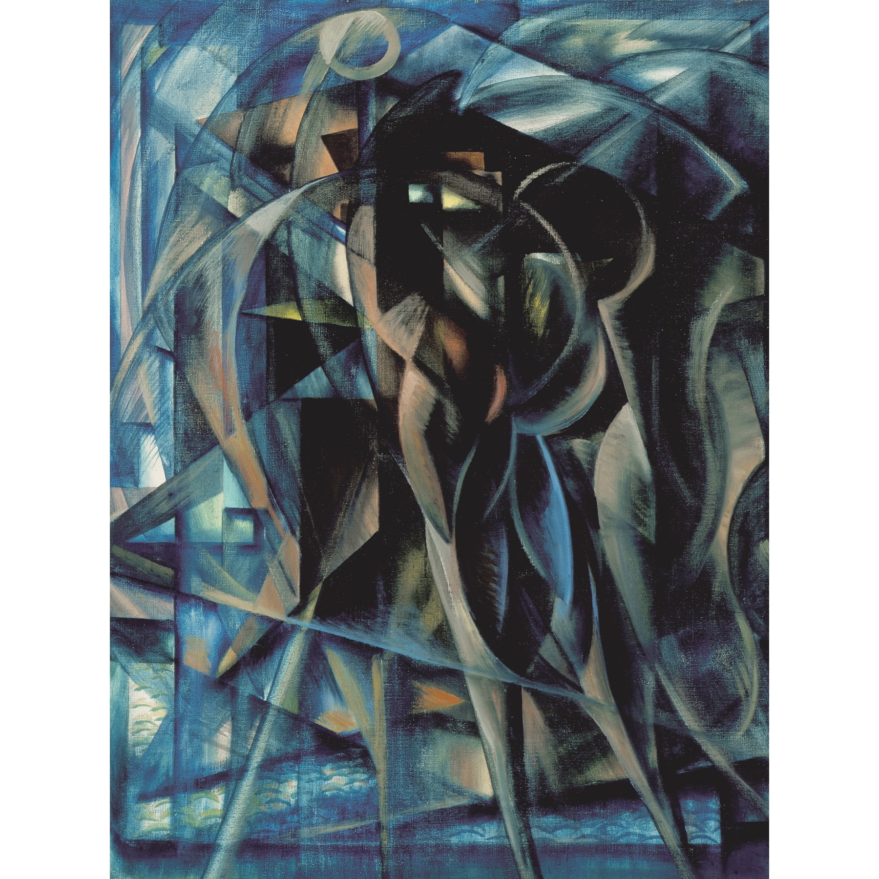 Berlin Figures Surreal Cubist Painting Extra Large Art Print Wall Mural ...