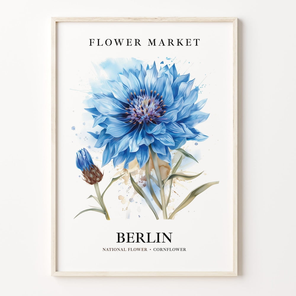Berlin Flower Market Art Print, Germany Wall Art Poster, Berlin Floral ...