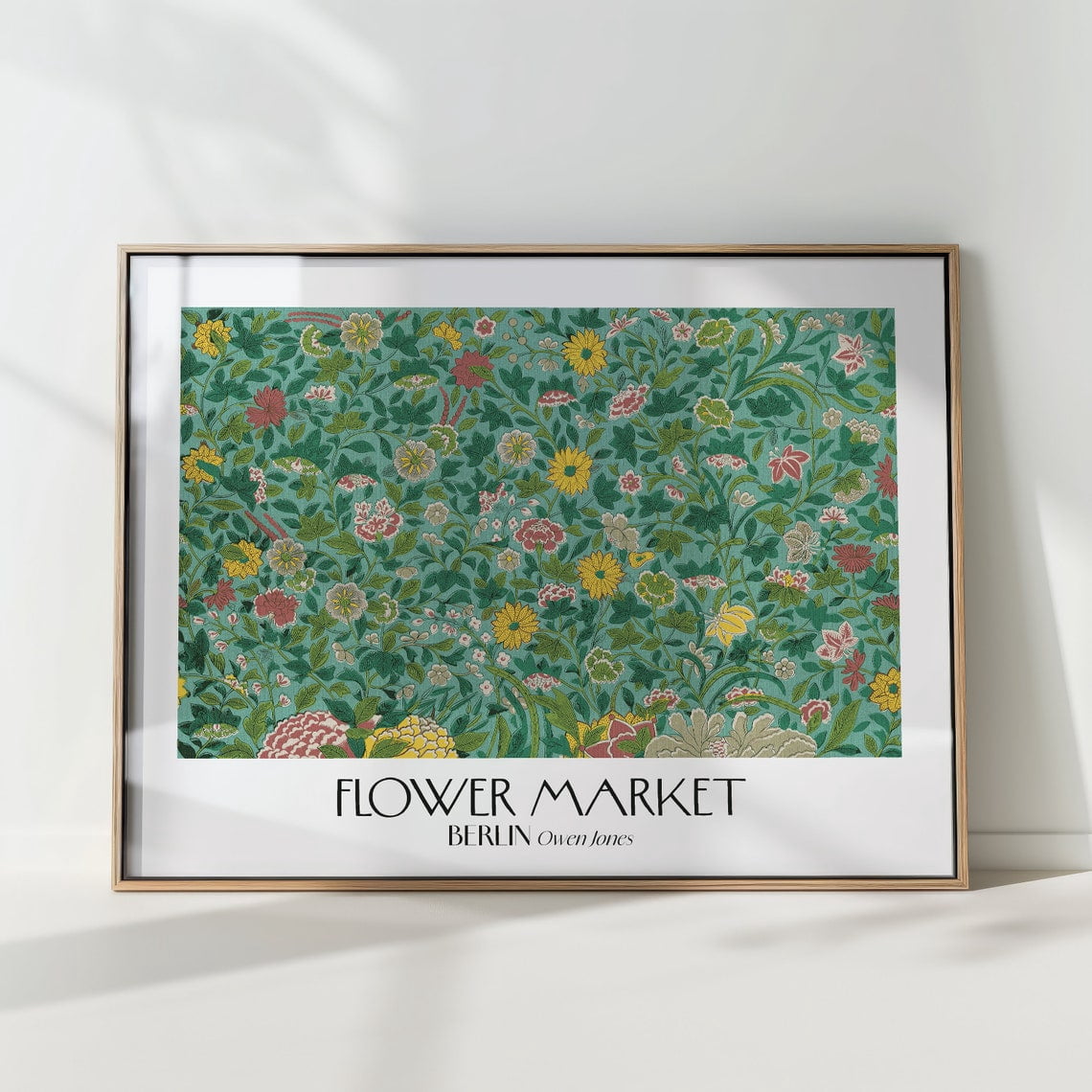 Berlin Flower Market Poster, Botanical Floral Art Print, Unframed Paper ...