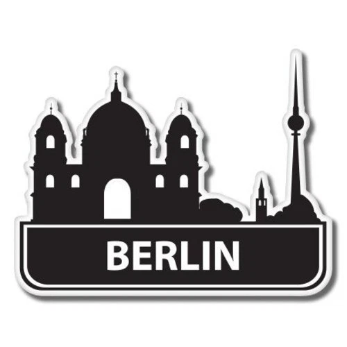 Berlin Germany Suitcase Sticker Phone Decal Water Bottle Stickers Car ...