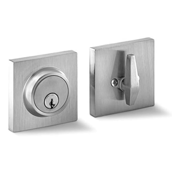 Berlin Modisch Single Cylinder Deadbolt Lock Slim Square for Front Door ...